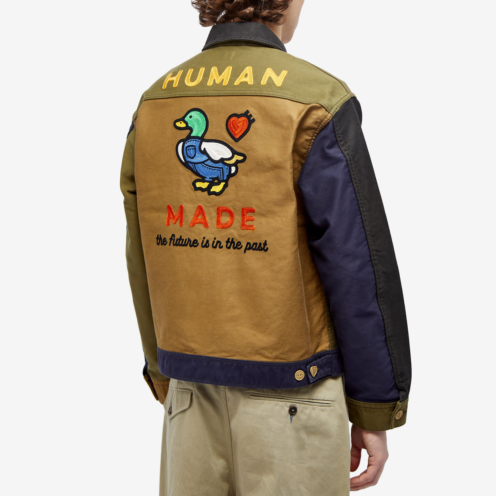 Human Made Zip-Up Work Jacket Navy | END. (US)