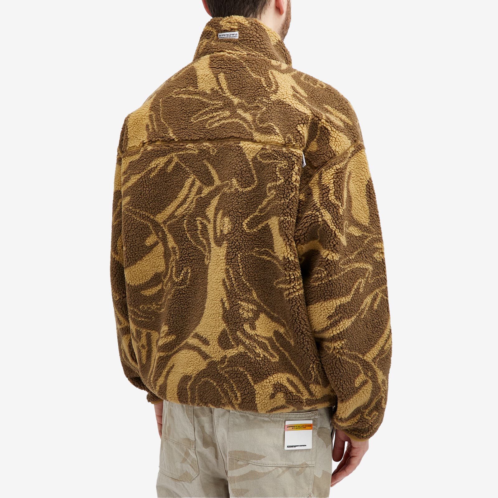 AAPE Now Camo Fleece Jacket Yellow | END. (GB)