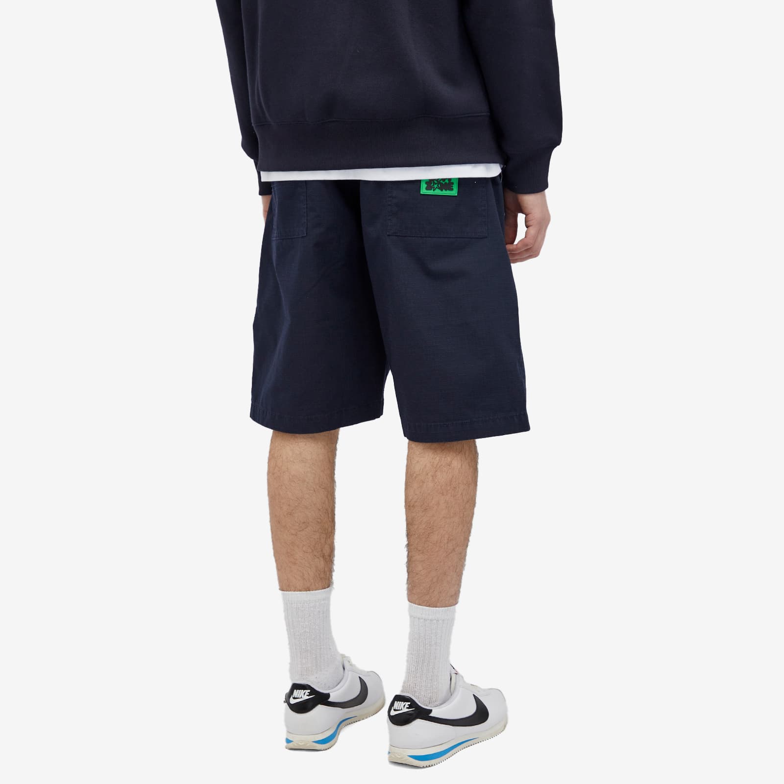 Lo Fi Easy Riptop Shorts Washed Navy End