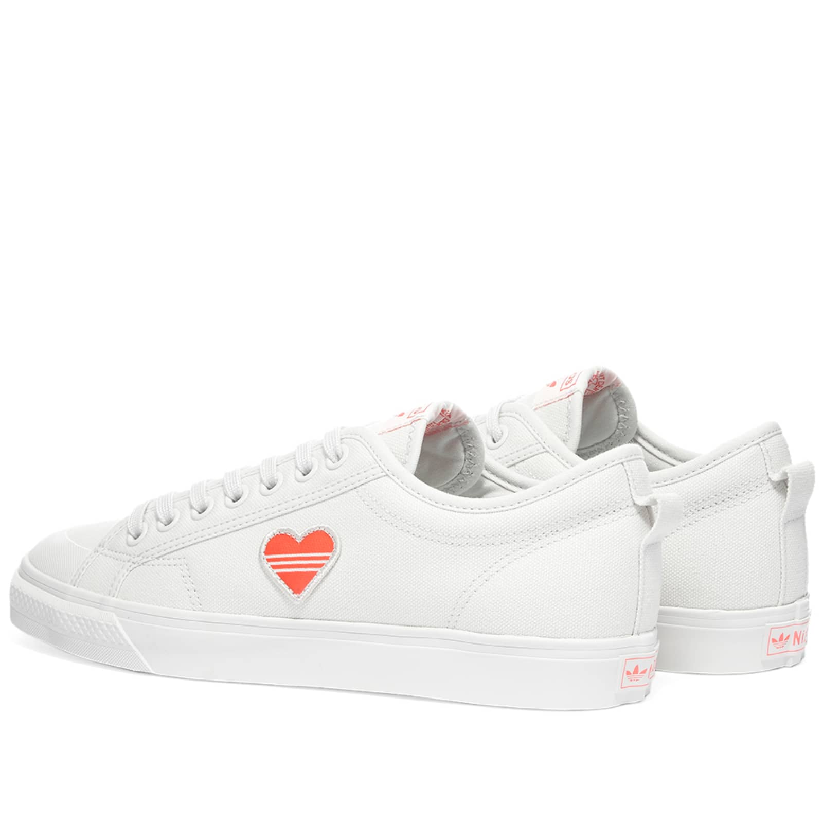 Adidas Nizza Trefoil W White, Red & Black | END. (US)