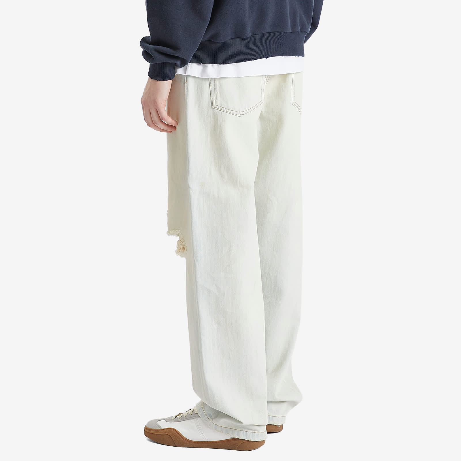 Acne Studios 2023 Shorebreak Jeans Light Blue & White | END. (US)