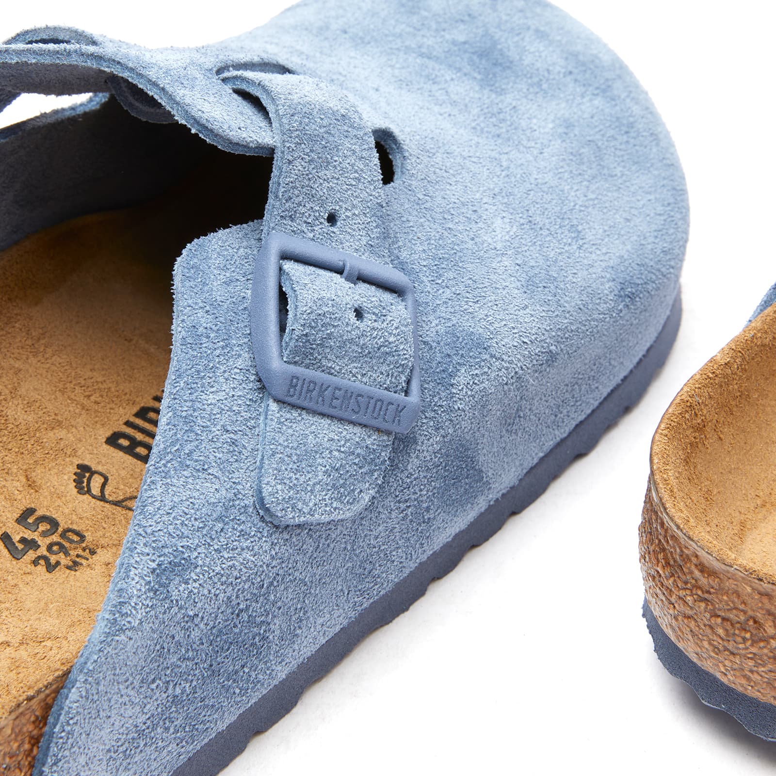 Birkenstock Boston Elemental Blue Suede | END. (US)