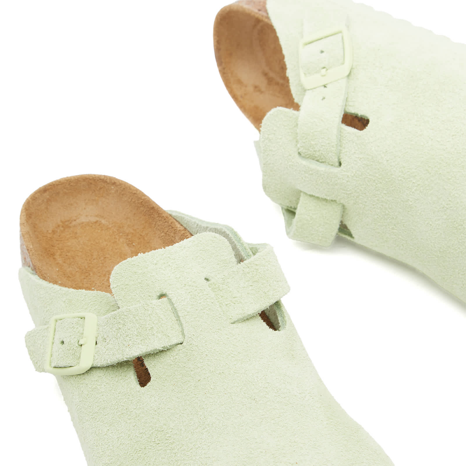Birkenstock Boston Faded Lime Suede | END. (US)