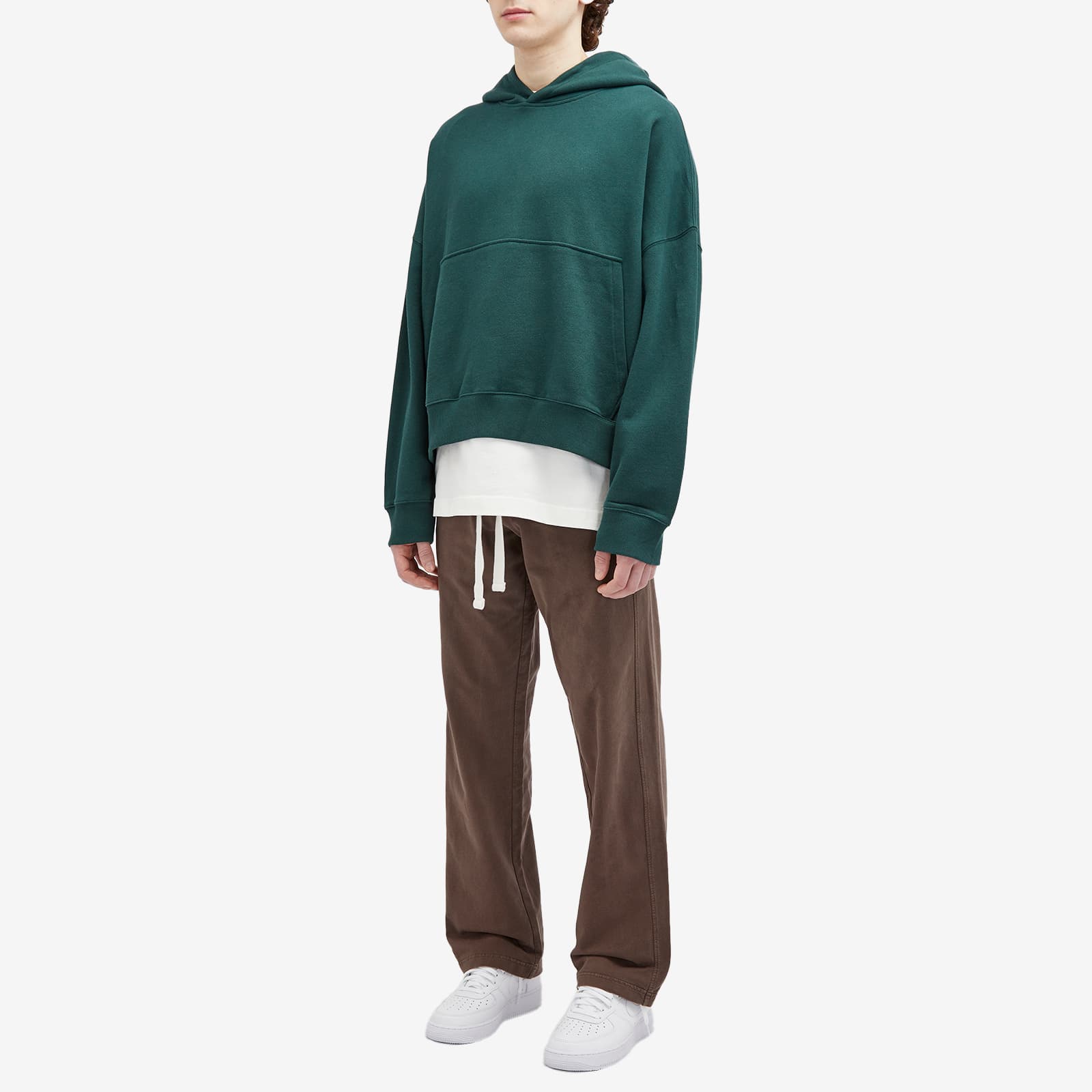 Cole Buxton CB Cropped Hoodie Forest Green | END. (US)