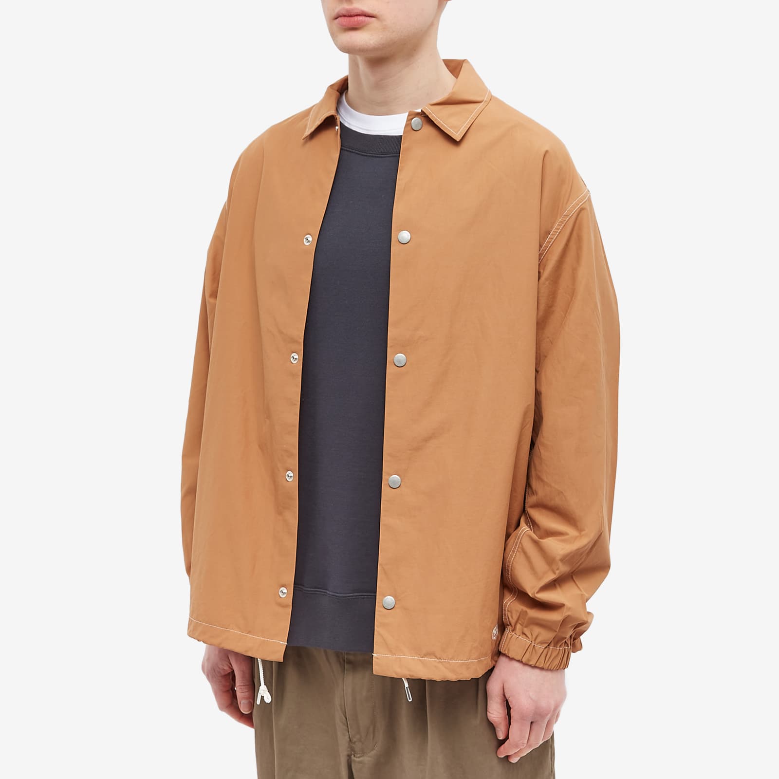 Snow Peak Light Mountain Cloth Coach Jacket Brown | END. (HK)
