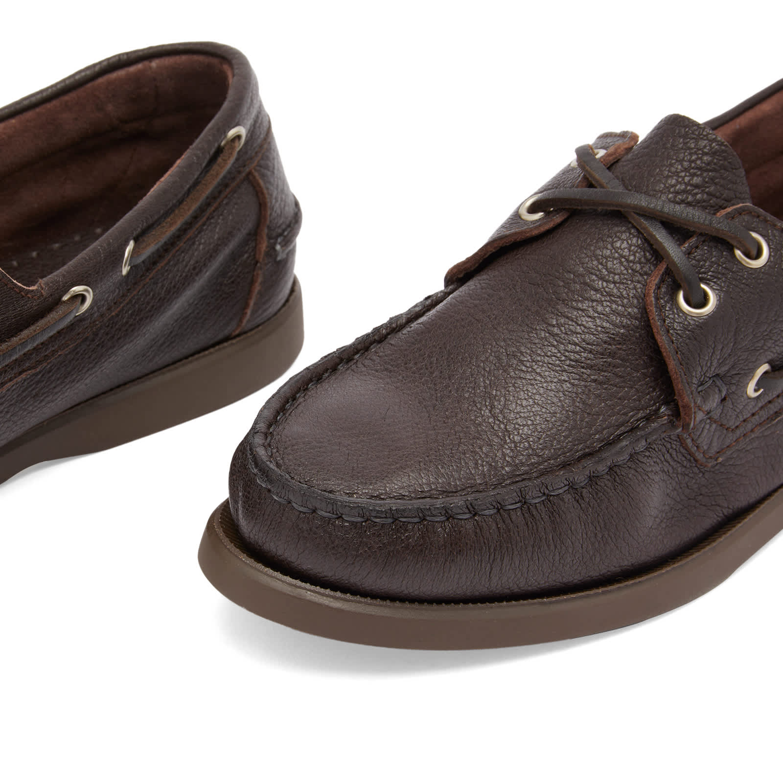 Paraboot Barth Leather Boat Shoe Brown | END. (US)