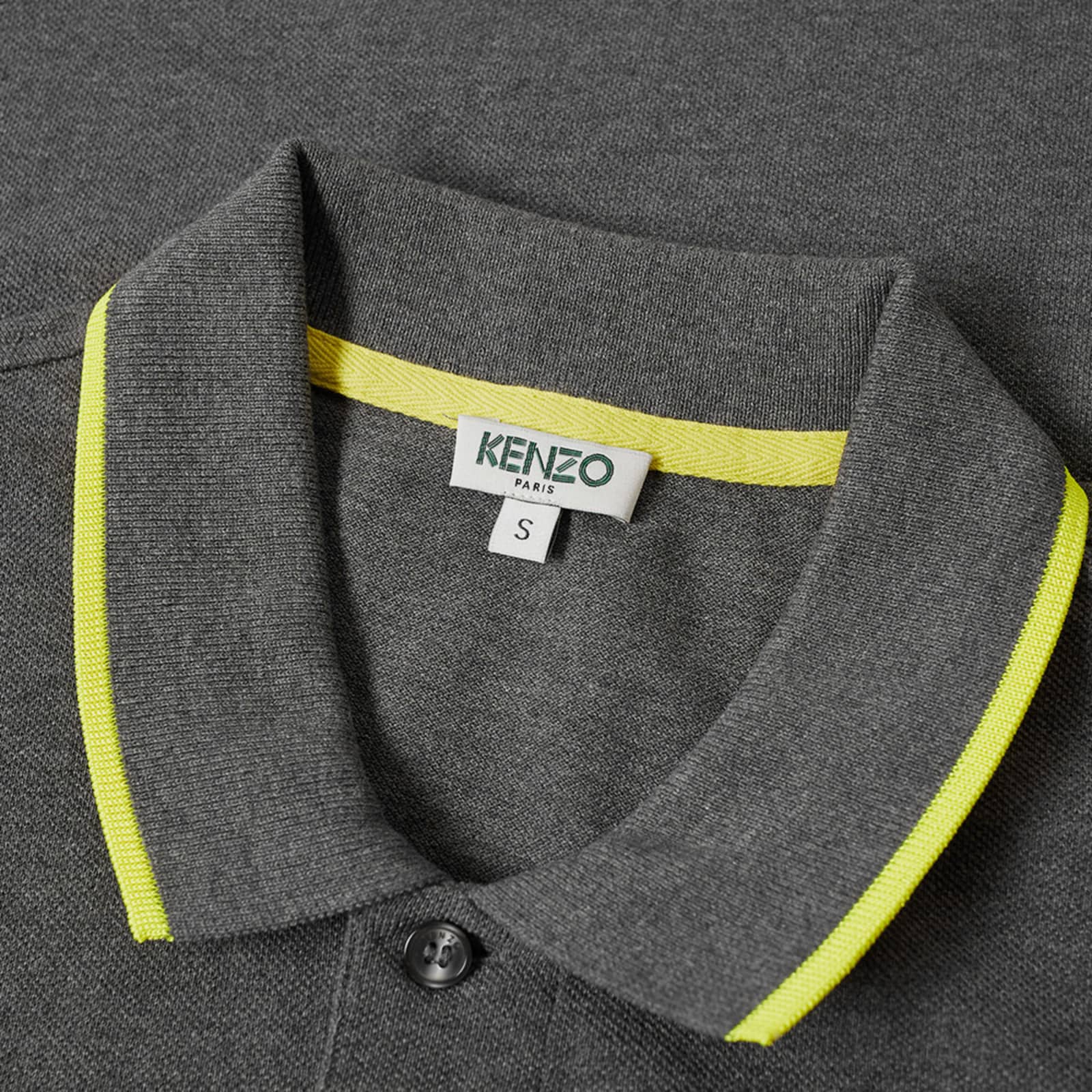 Kenzo Long Sleeve Tiger Polo Anthracite | END. (US)