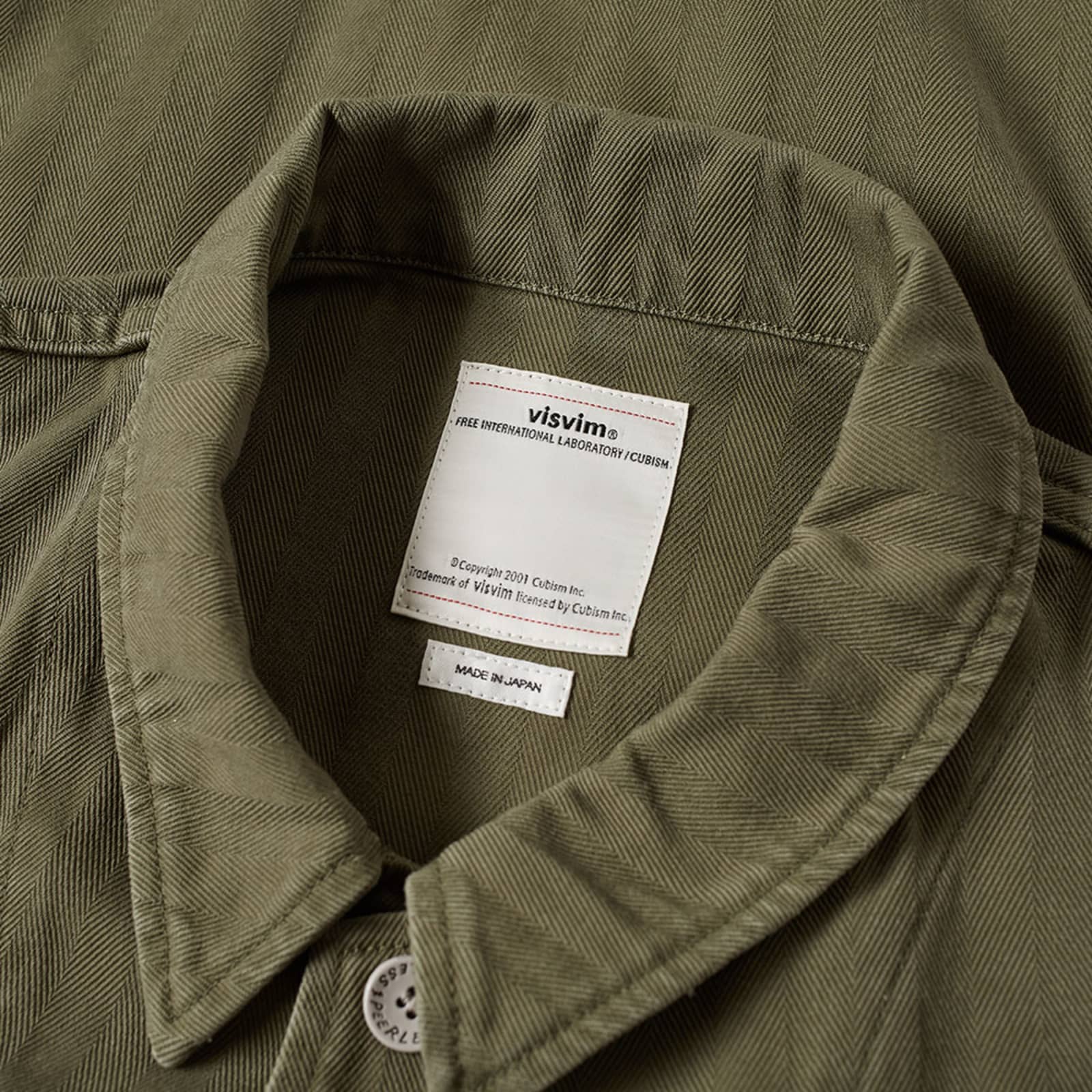 Visvim Fuller Coverall Shirt Green | END. (US)