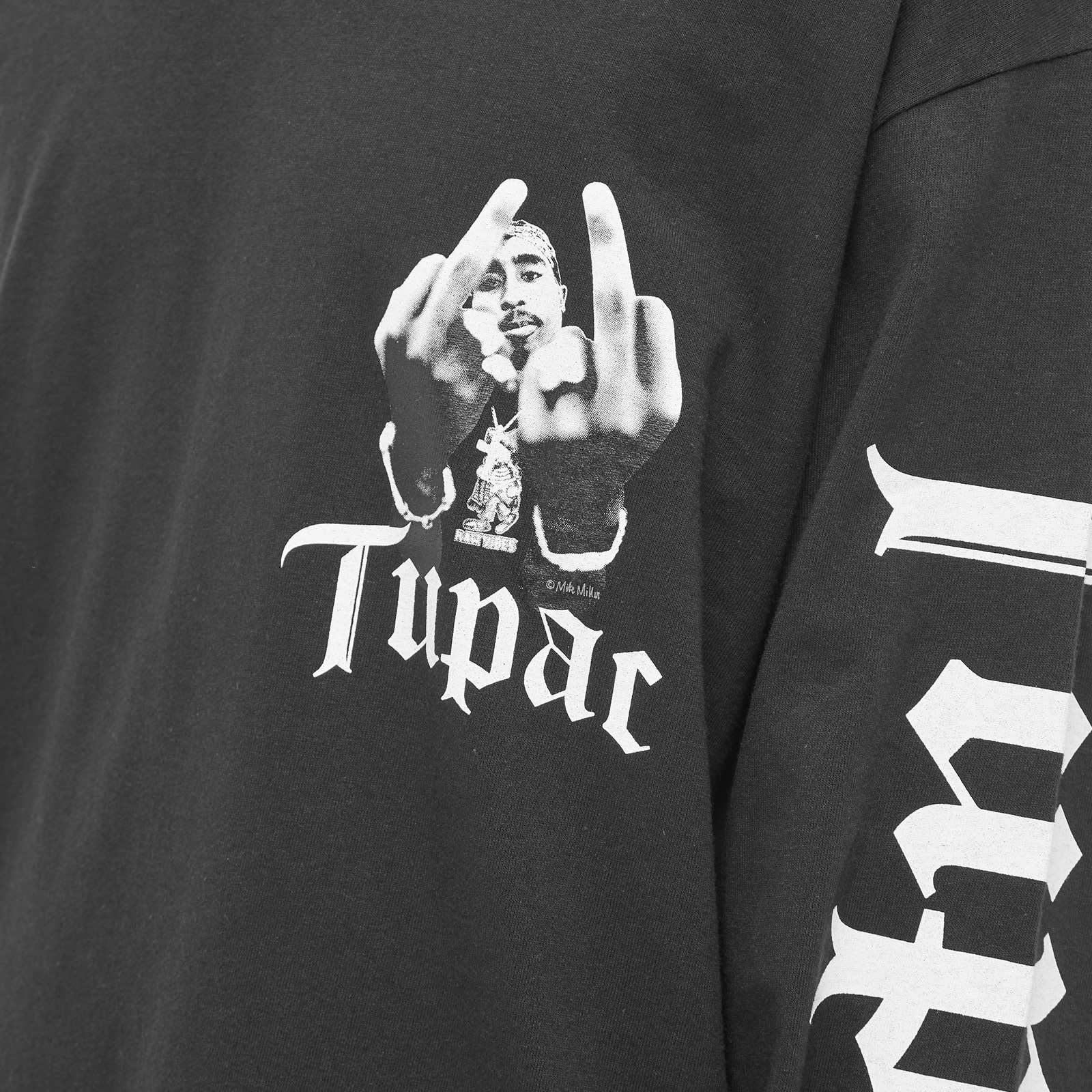 Wacko Maria Long Sleeve Tupac Crew Tee Black | END.
