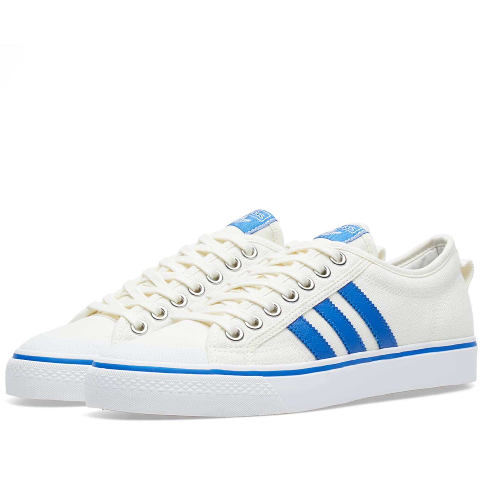 Adidas Nizza Low Off White & Blue | END. (US)