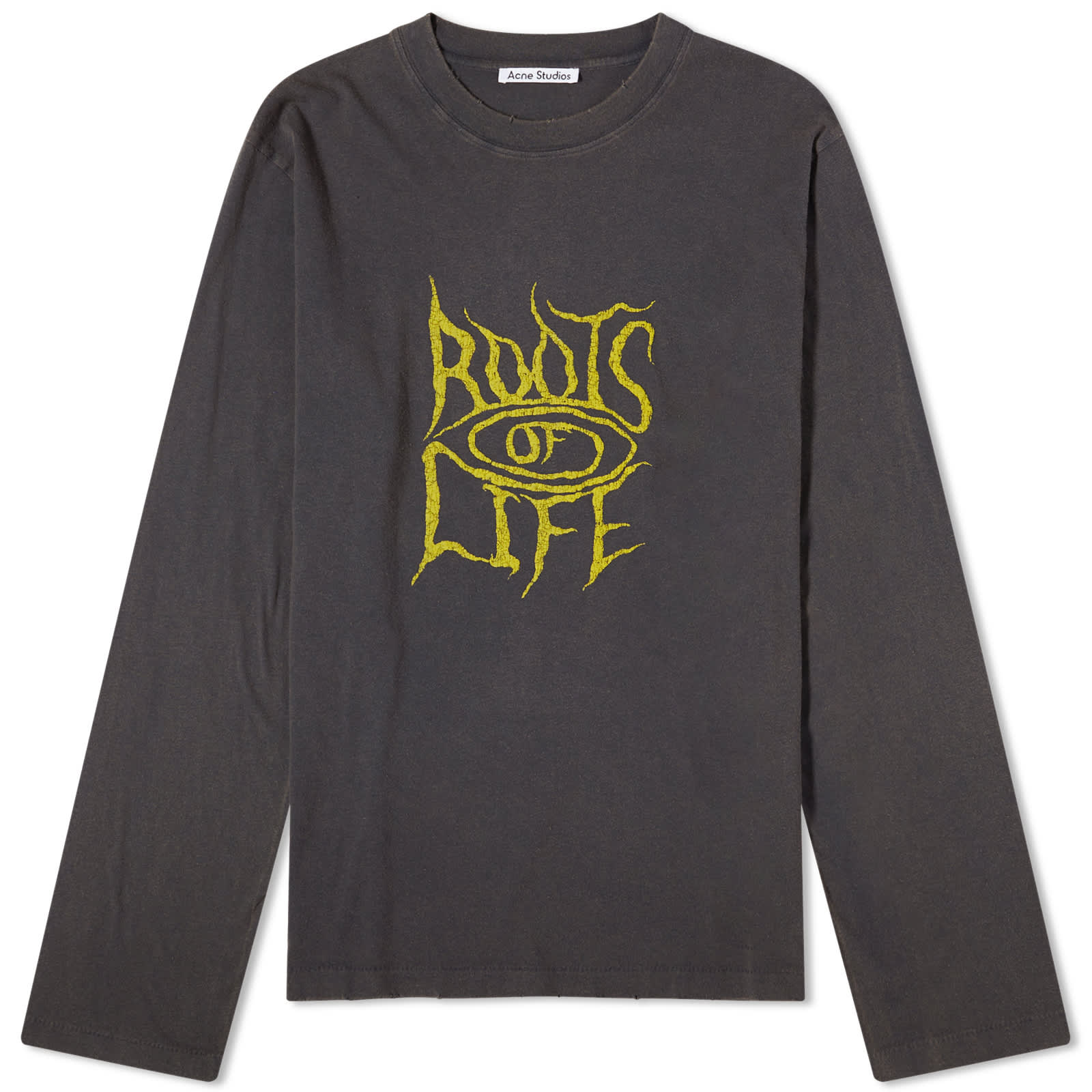 Acne Studios Long Sleeve Edden Roots Top Faded Black | END. (US)