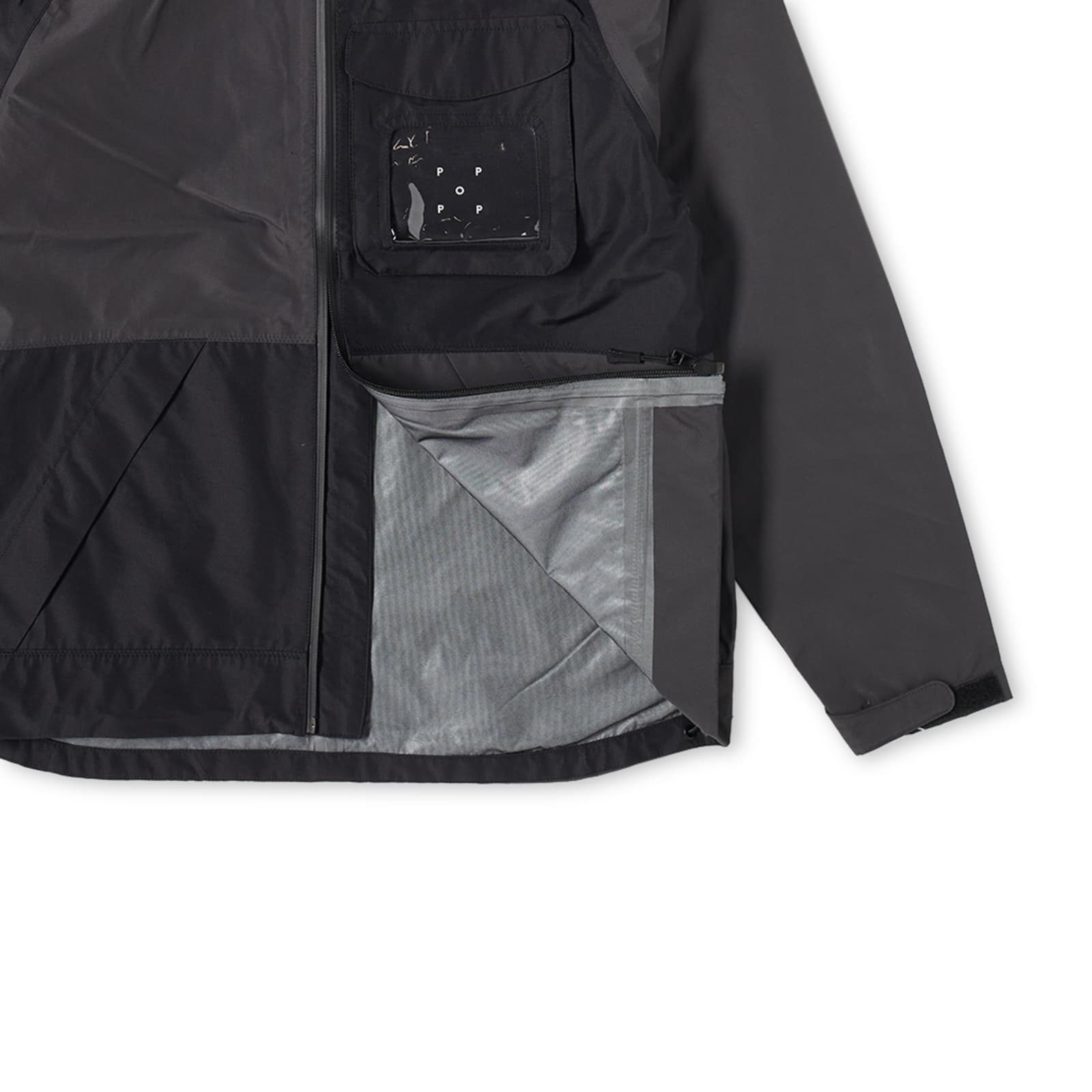 Pop Trading Company Patch Panel Oracle Jacket Black & Anthracite | END ...