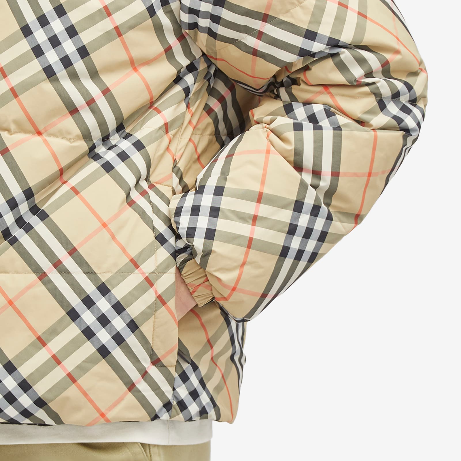 Burberry Nylon Check Puffer Jacket Sand Ip Check | END. (US)