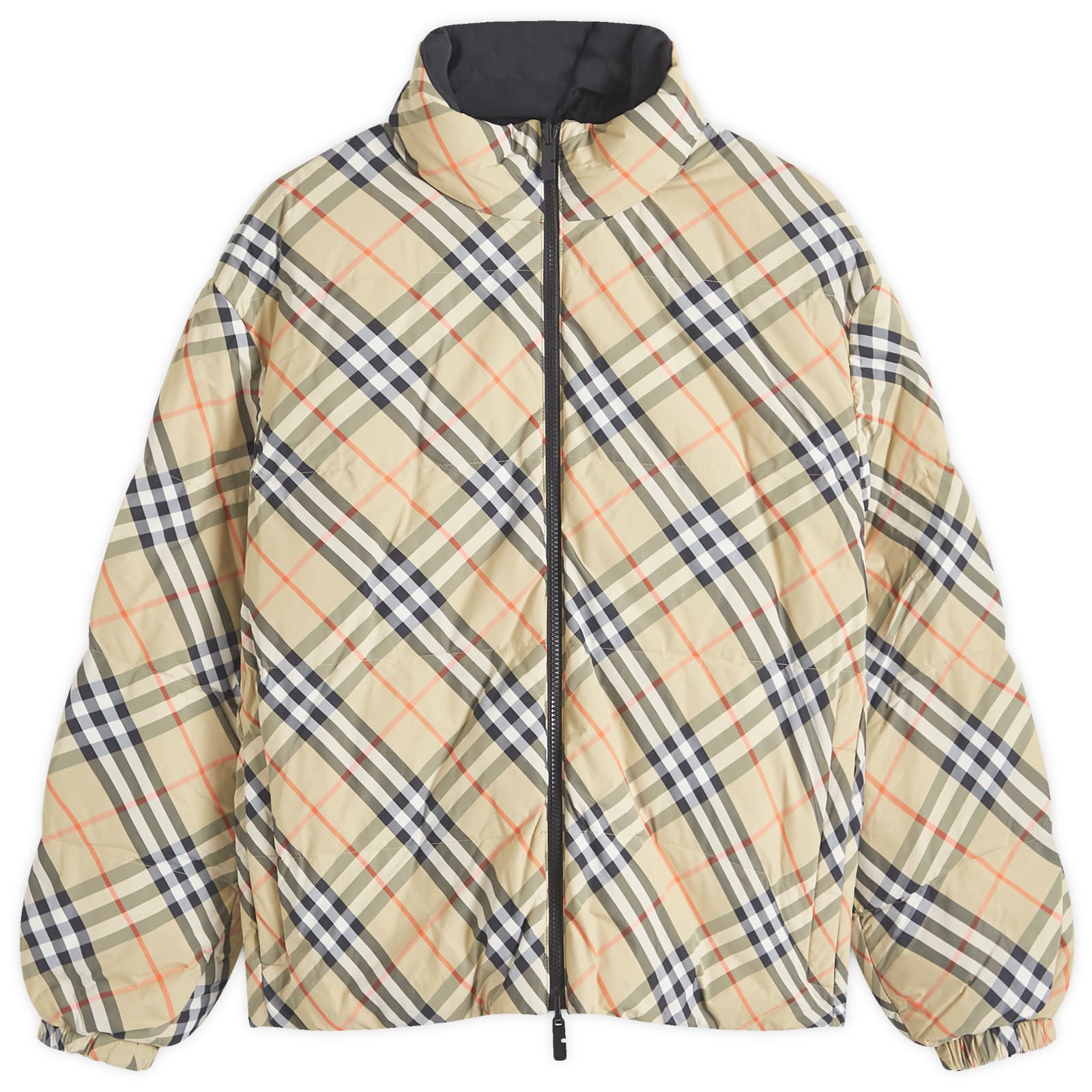 Burberry Nylon Check Puffer Jacket Sand Ip Check | END. (US)