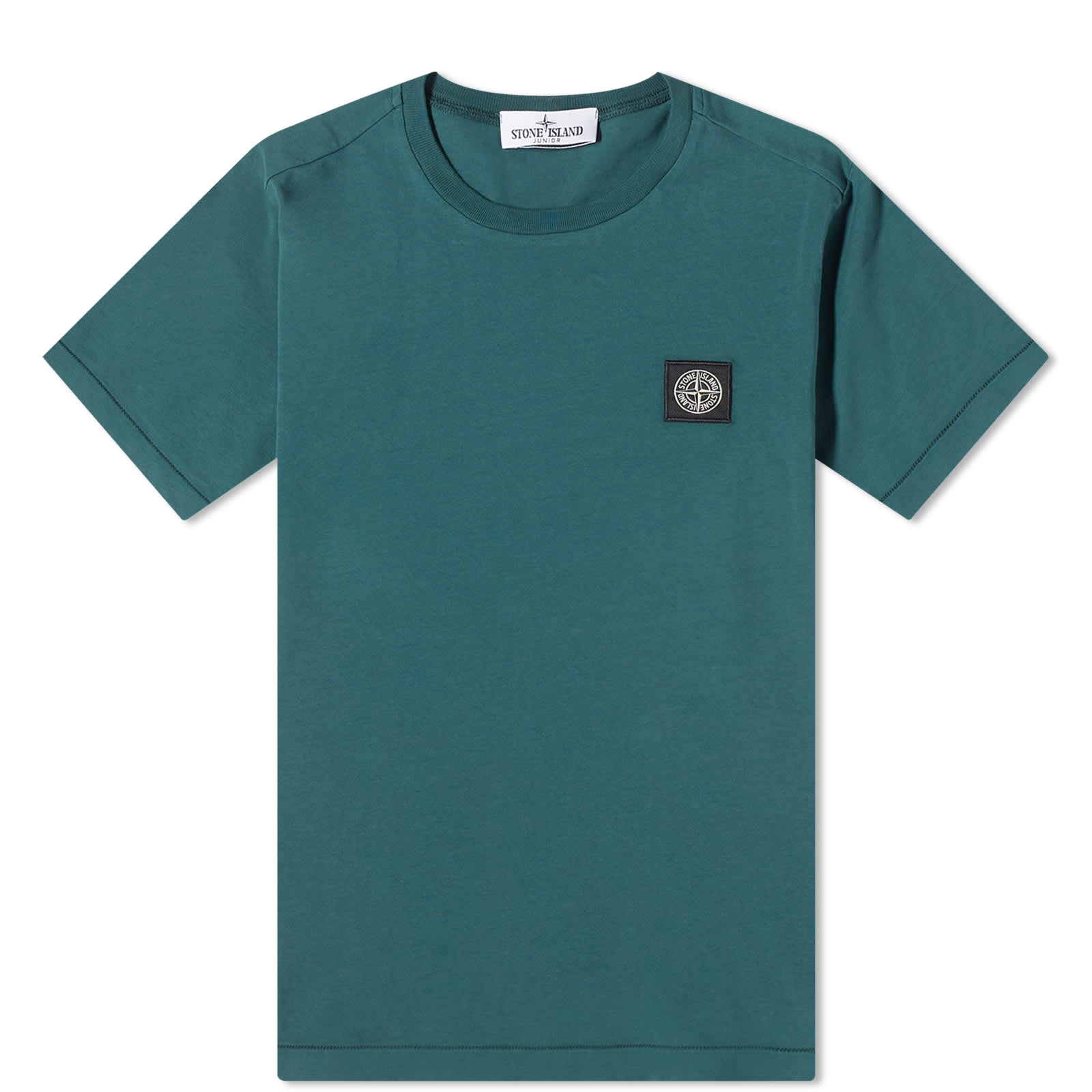 Stone Island Junior Patch Logo T Shirt Bottle Green | END. (HK)