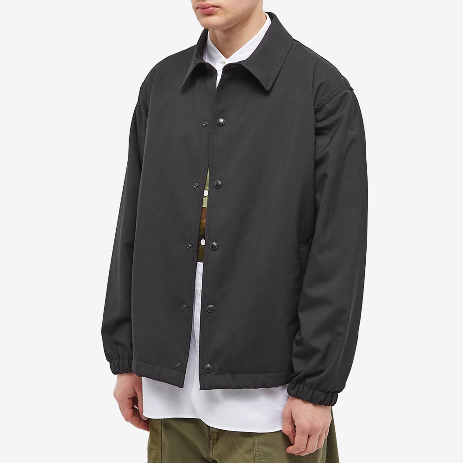 Comme des Garçons Homme Nylon Coaches Jacket Black | END. (KR)