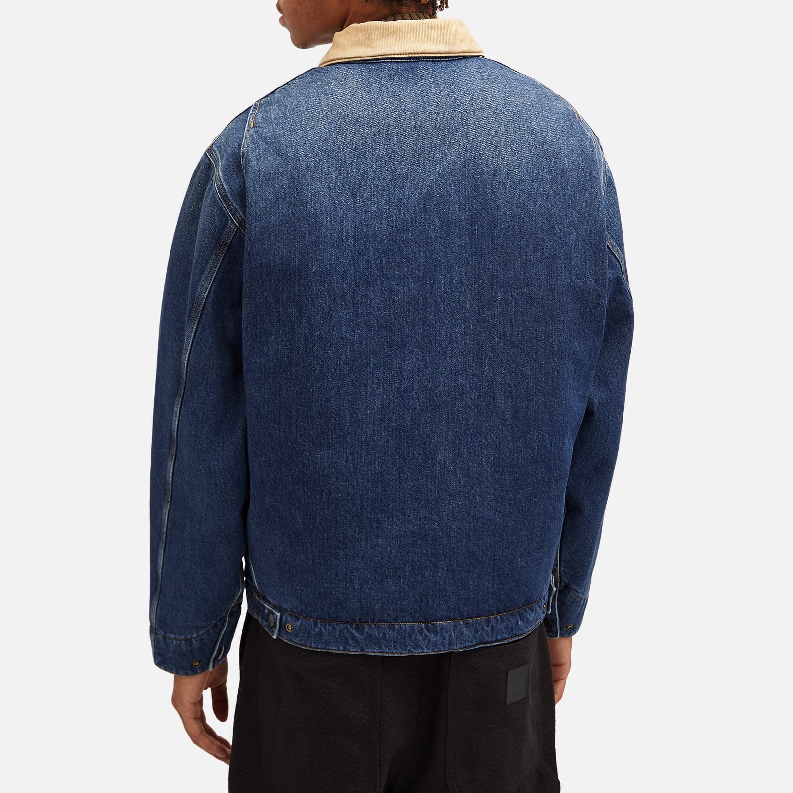 Carhartt WIP OG Detroit Jacket Blue Worn Used & Dusty Hamilton Brown ...