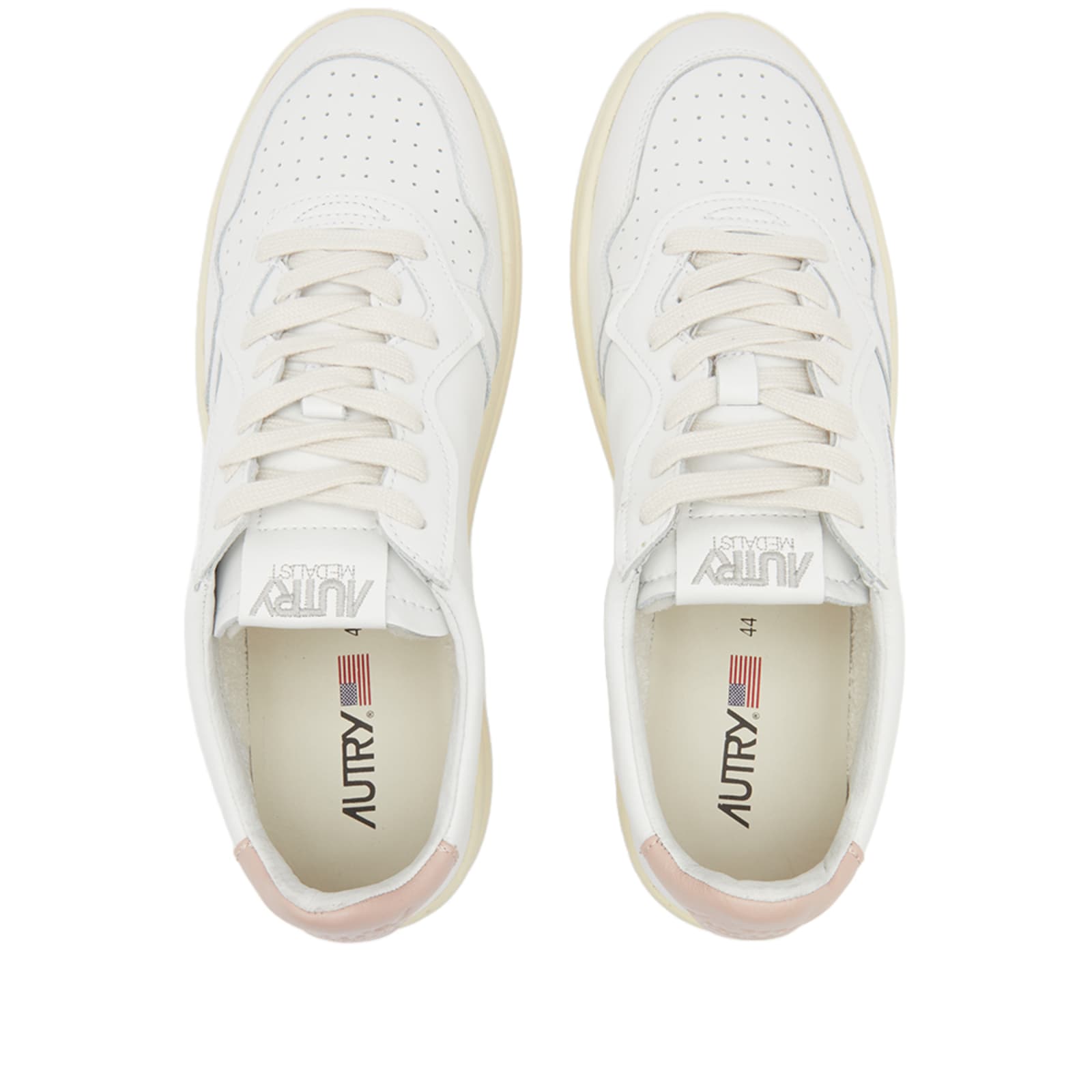 Autry 01 Low Leather Sneaker White & Pink | END. (AU)