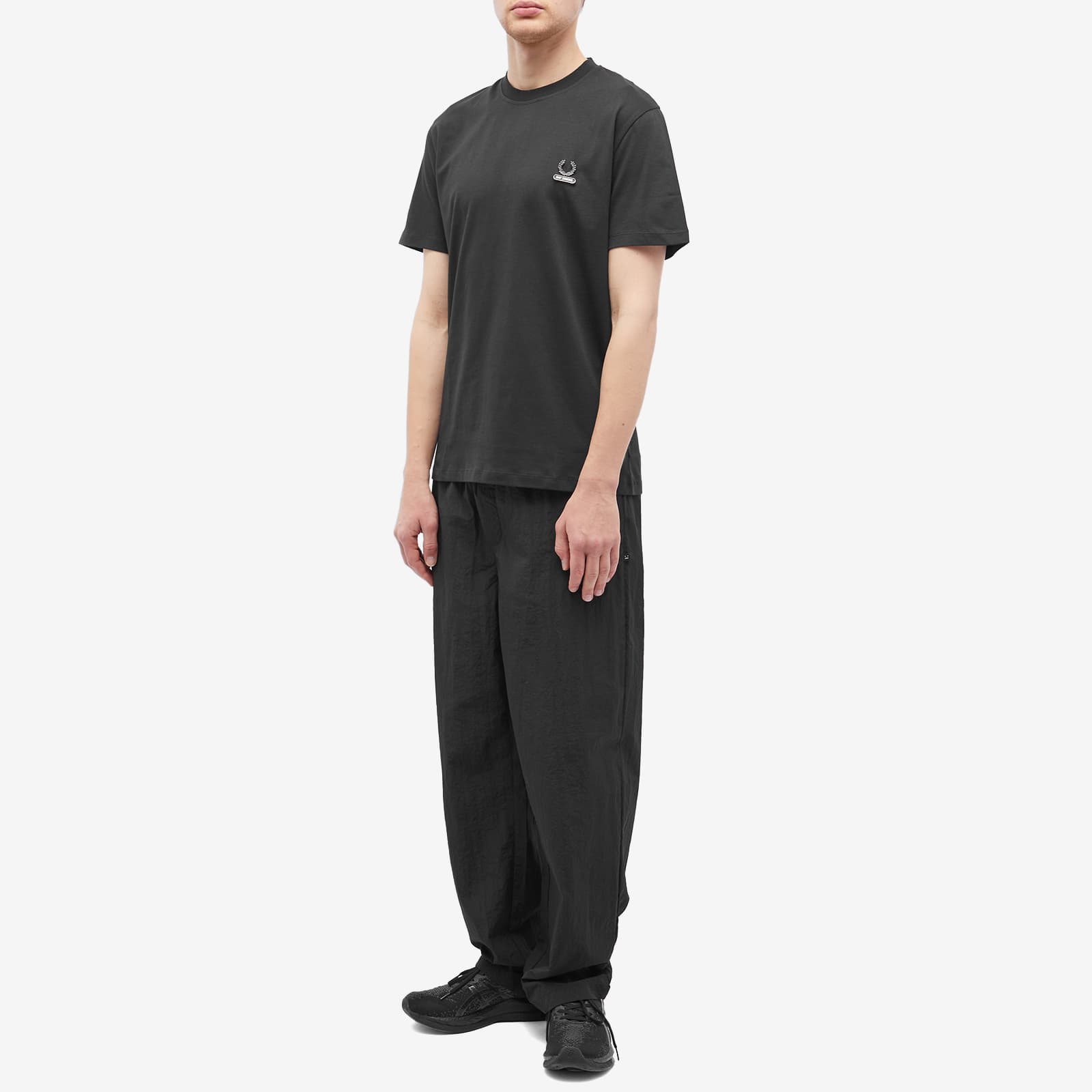 Fred Perry x Raf Simons Enamel Pin T-Shirt Black | END. (HK)