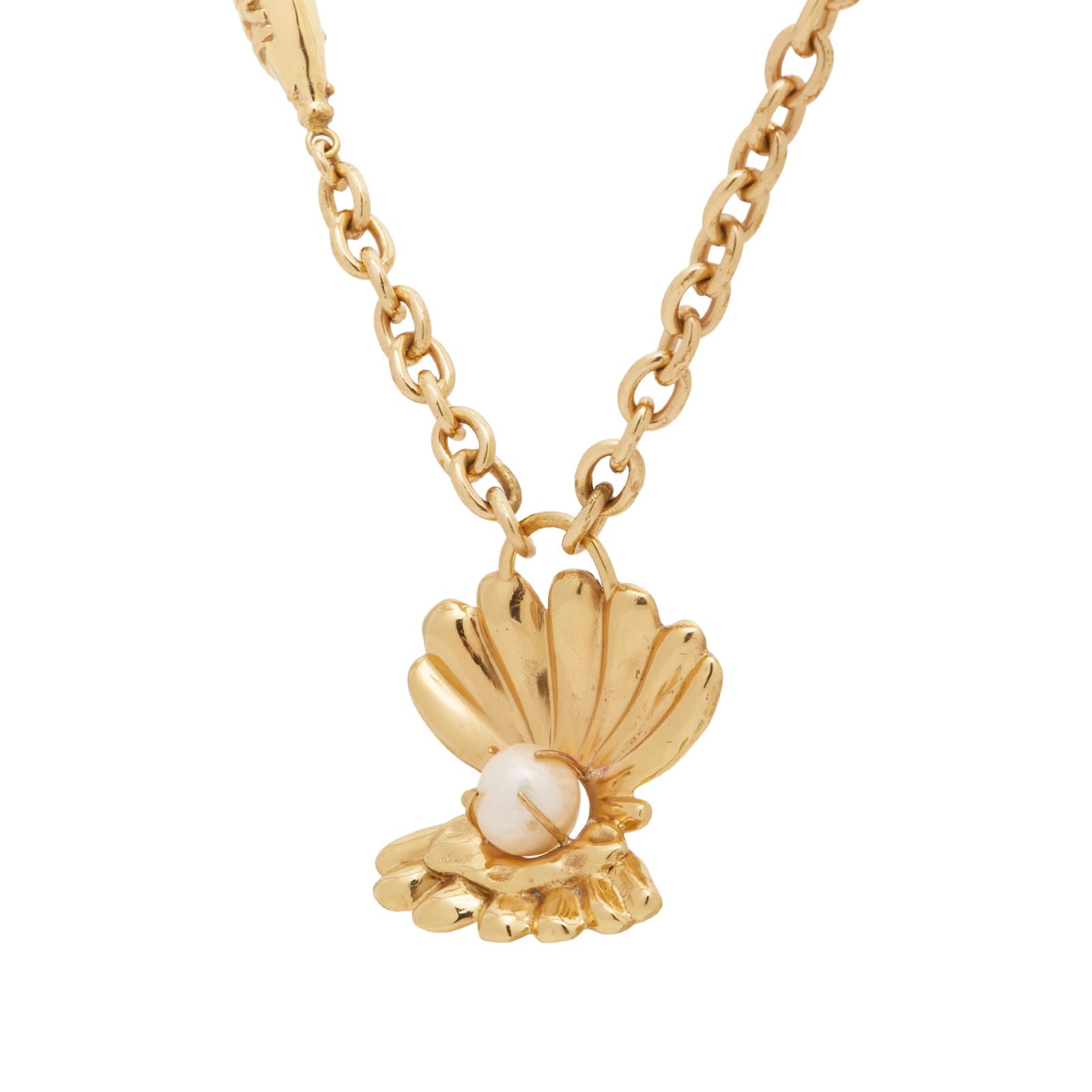 ALÉMAIS Banana House Clam Pearl Necklace Gold | END. (KR)