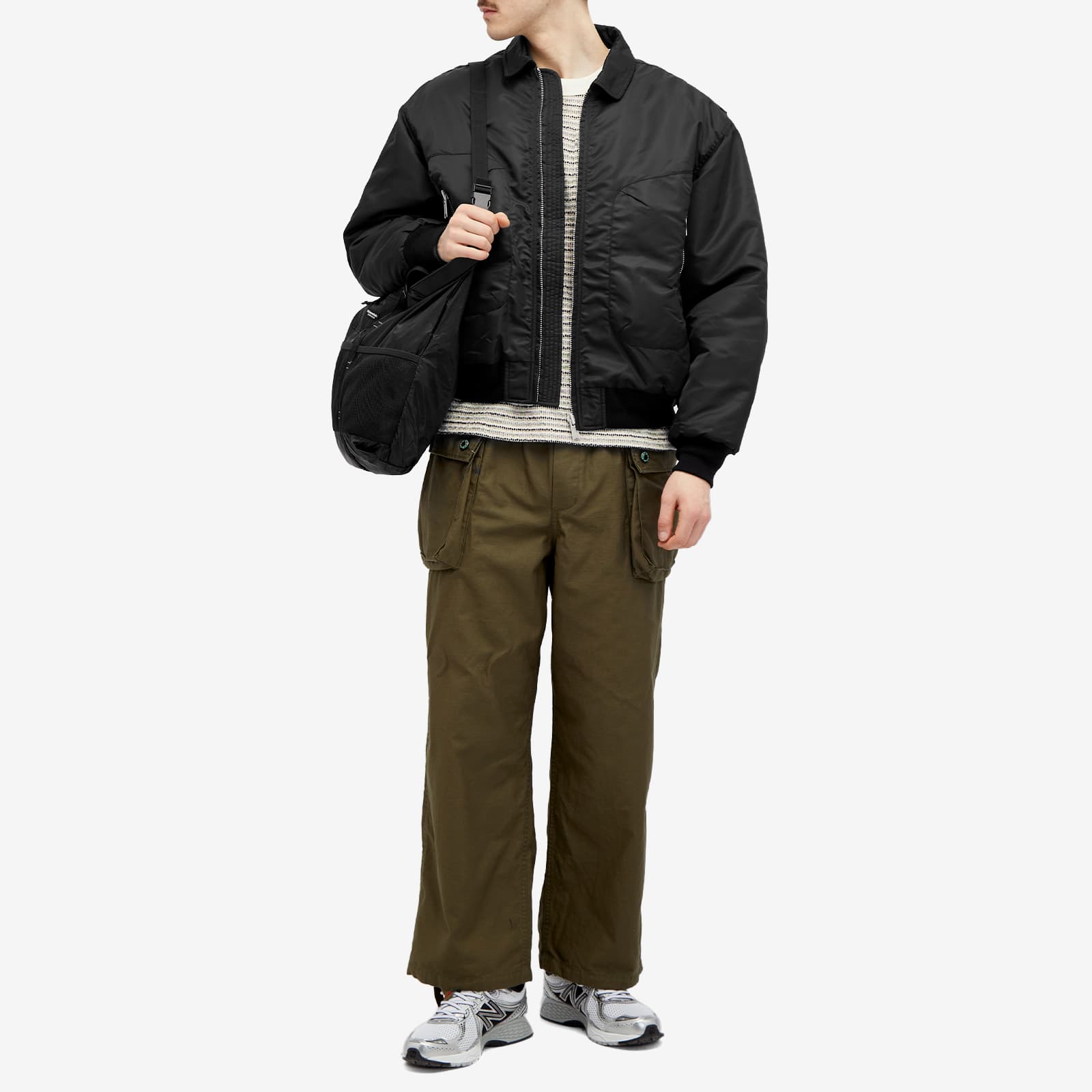 Brain Dead 3D Flight Jacket Black | END. (US)