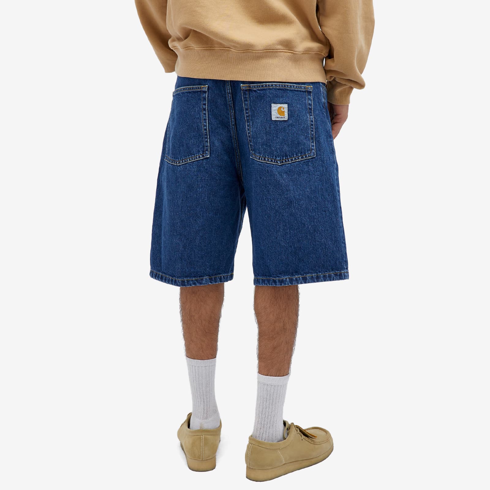 Carhartt WIP Brandon Loose Denim Shorts Blue Stone Washed | END. (GB)
