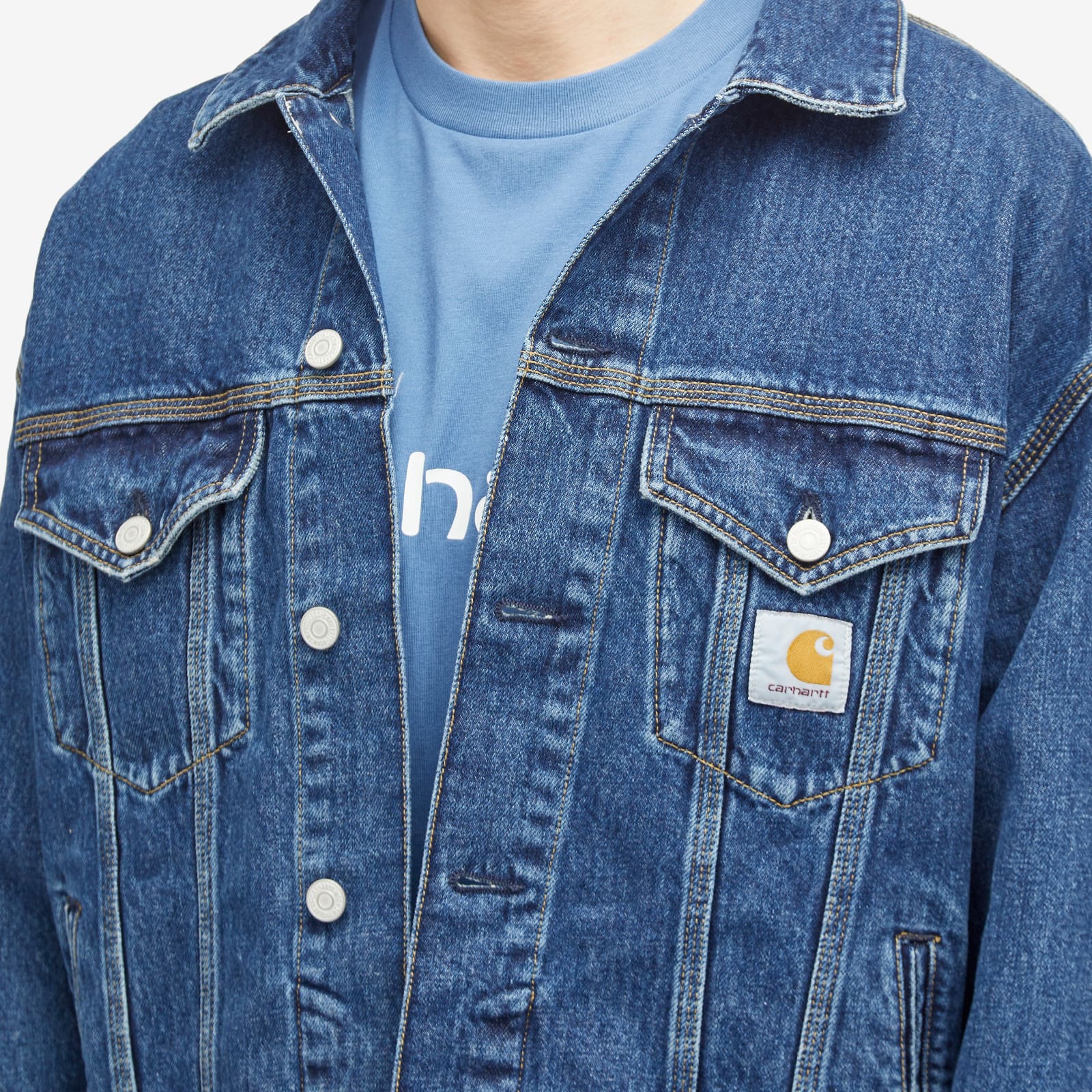 Carhartt WIP Helston Denim Jacket Blue Stone Washed | END. (GB)