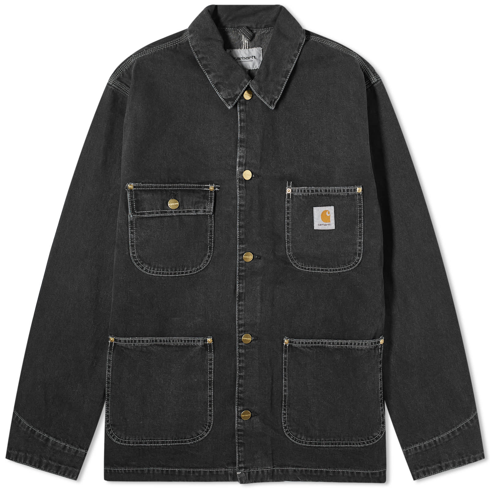 Carhartt WIP OG Chore Coat Black Stone Washed | END. (US)