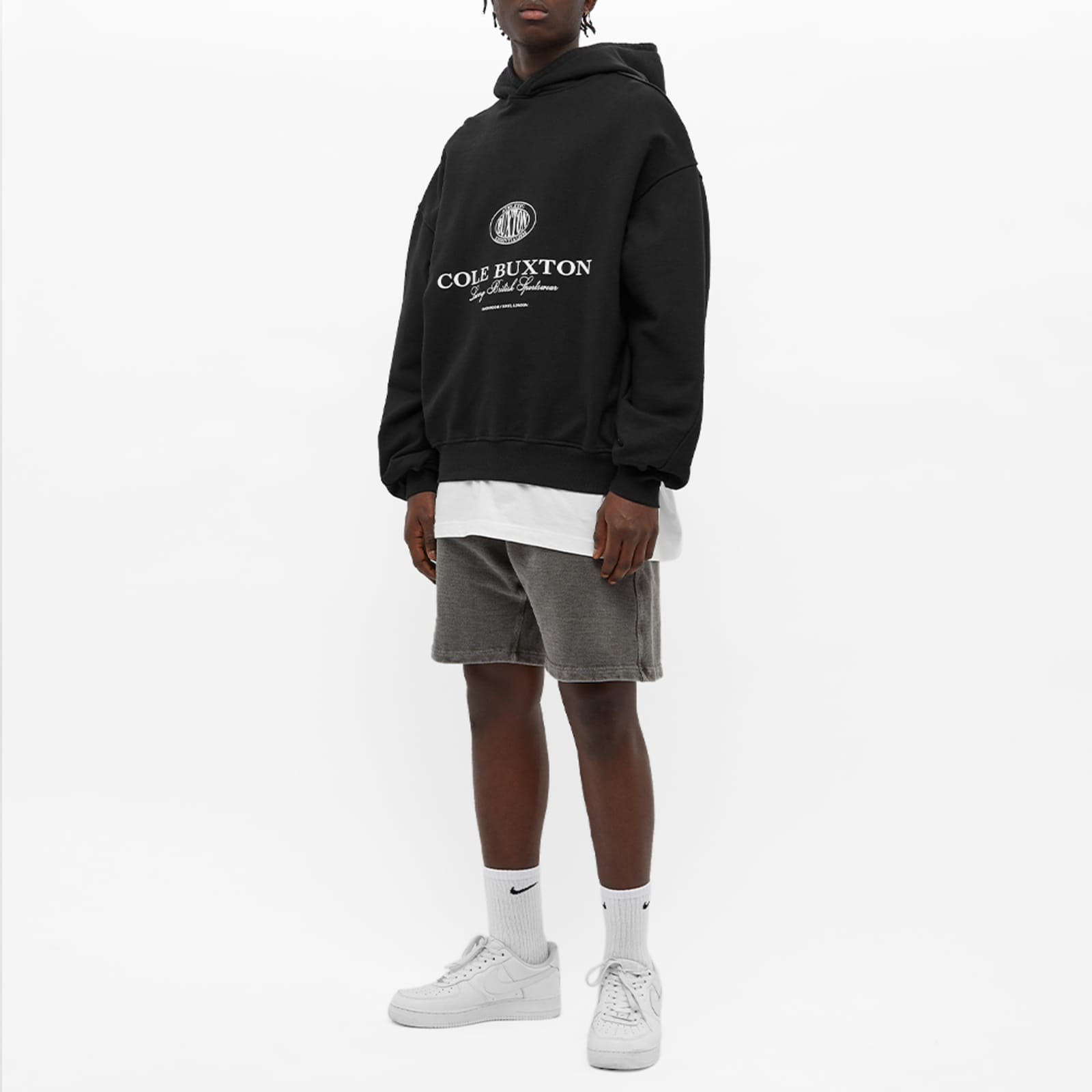 Cole Buxton Crest Logo Hoodie Black | END. (HK)