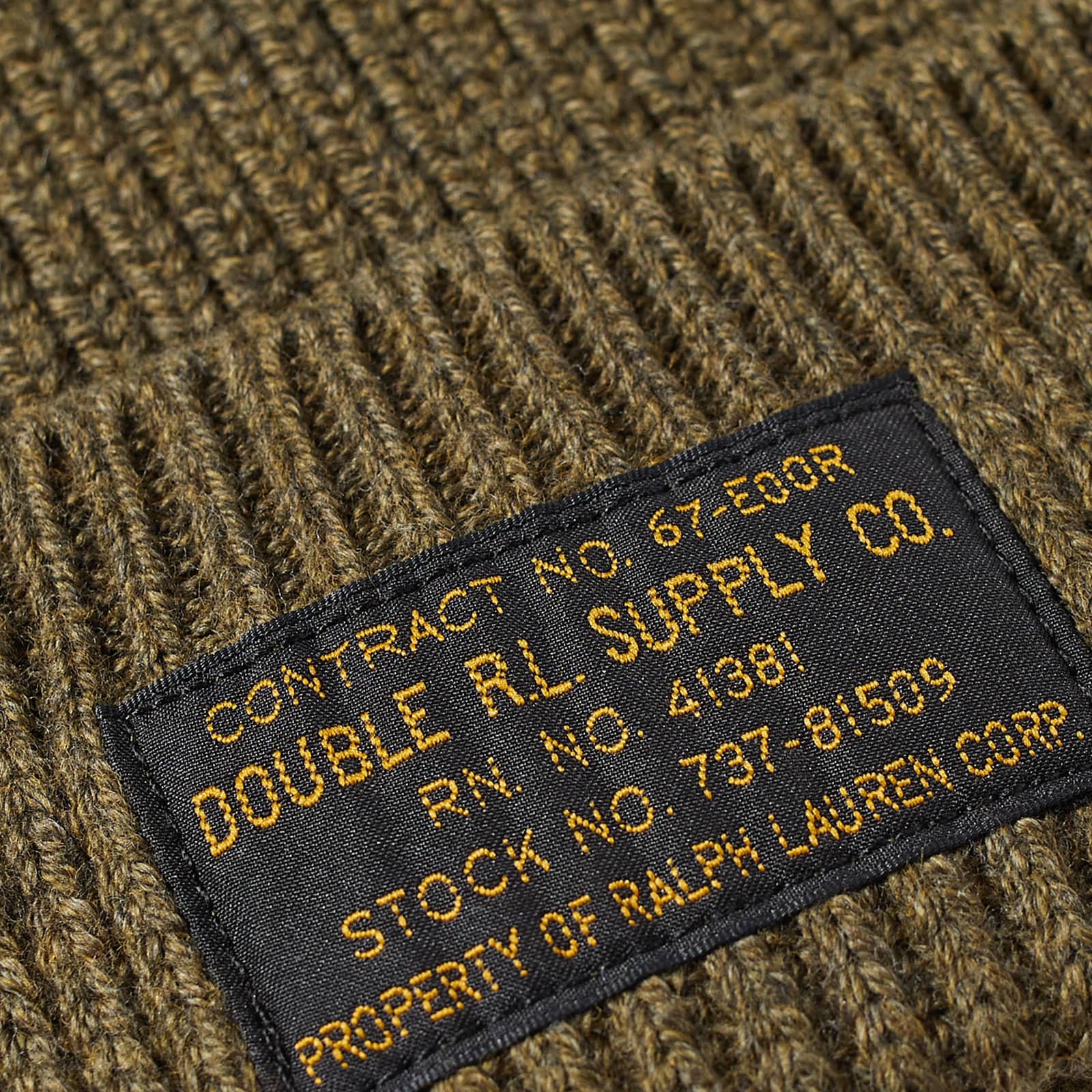 RRL Watch Cap Hat Olive Drab | END. (CN)