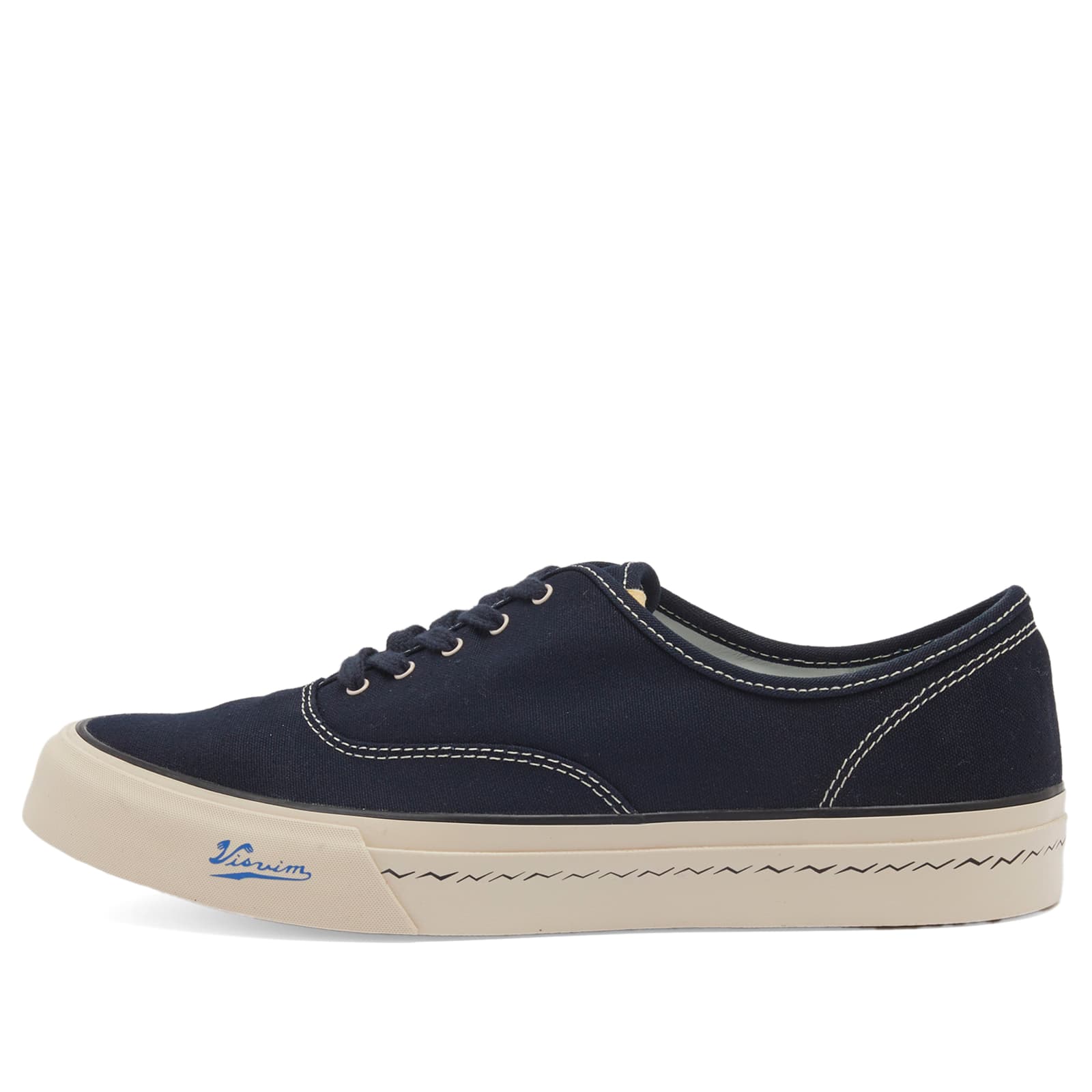 Visvim Logan Deck Lo Canvas Sneaker Navy | END.