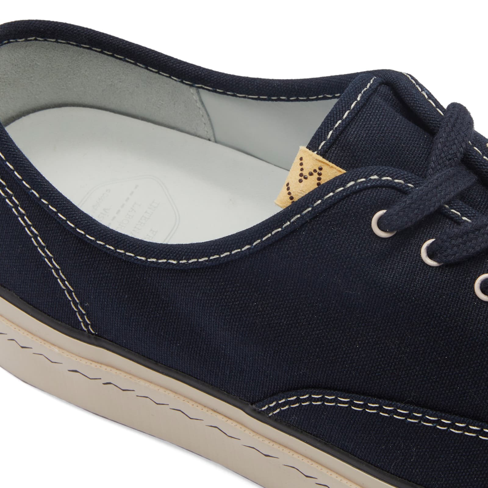 Visvim Logan Deck Lo Canvas Sneaker Navy | END.