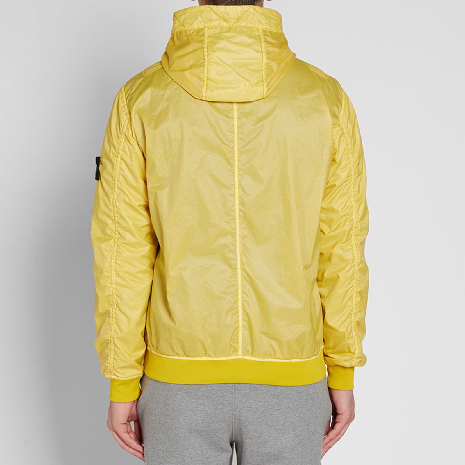 Stone Island Lamy Flock Shell Jacket Mustard | END. (US)