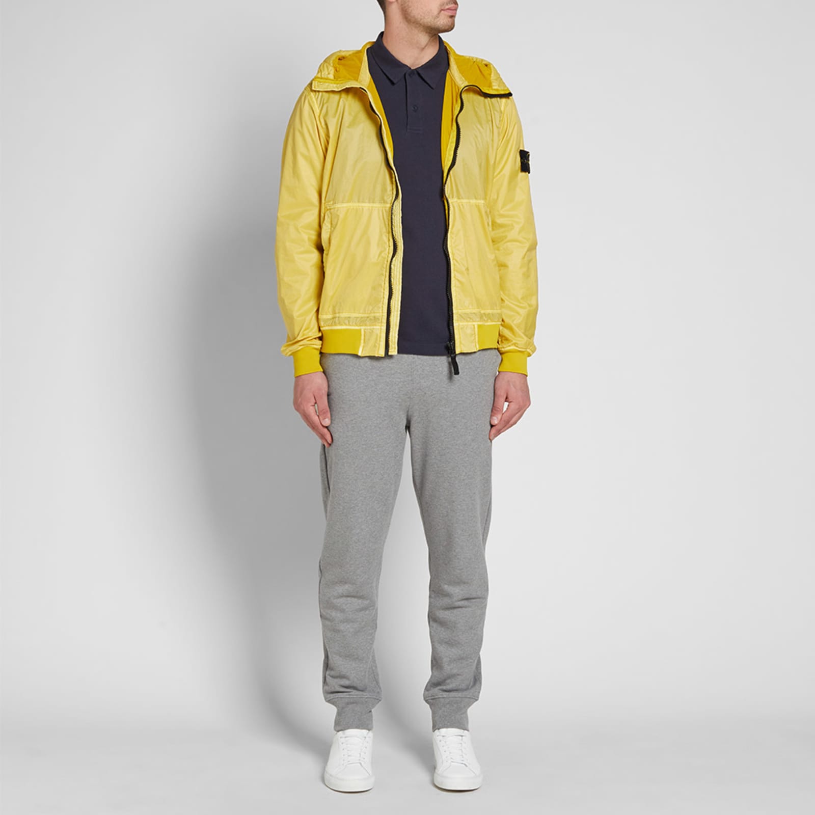 Stone Island Lamy Flock Shell Jacket Mustard | END.