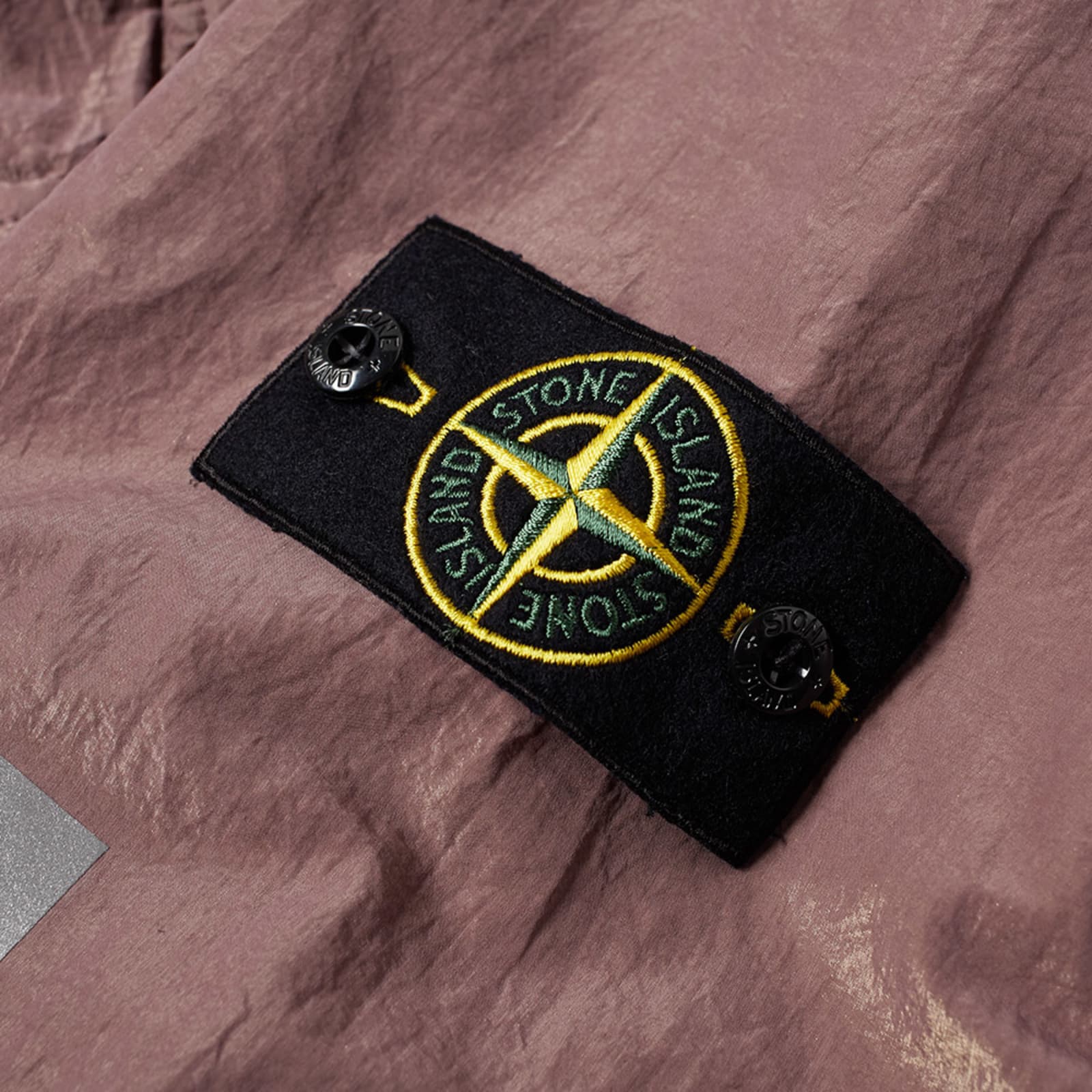 Stone Island Reflective Sleeve Metal GD Shirt Jacket Rose Quartz | END.