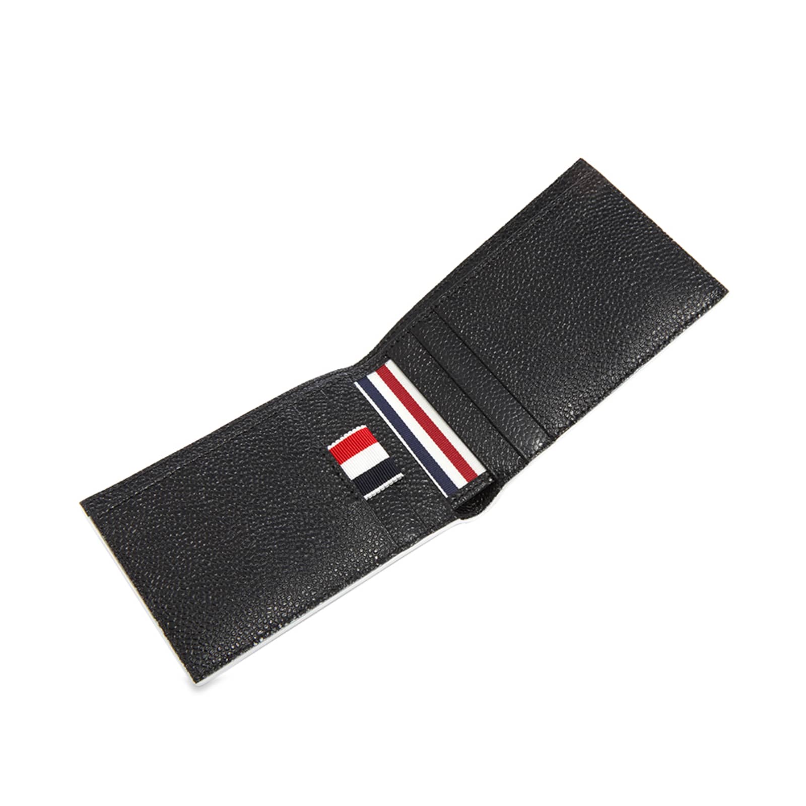 Thom Browne Printed Label Billfold Wallet Black | END. (US)