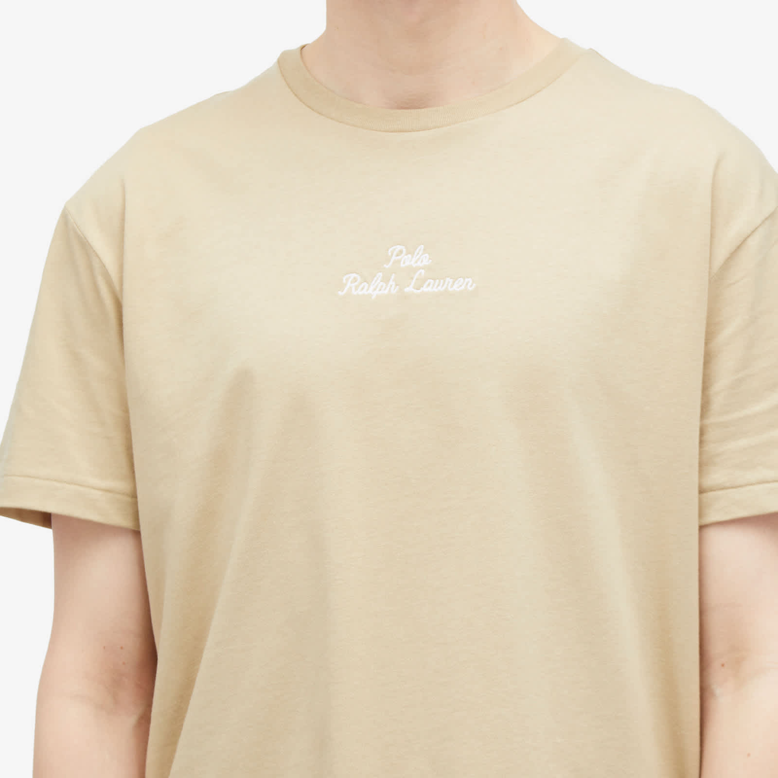 Polo Ralph Lauren Chain Stitch Logo T-Shirt Camel | END. (US)