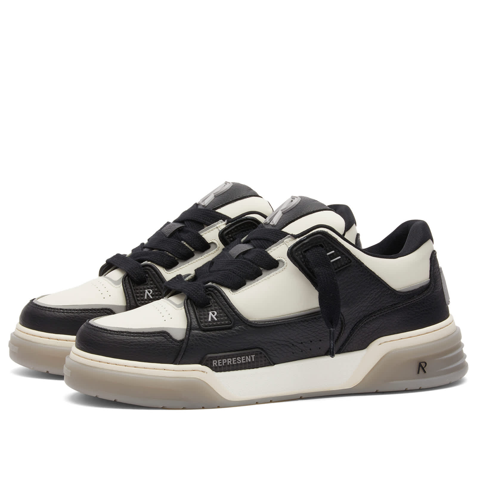 Represent Studio Sneaker Black Vintage White | END. (HK)