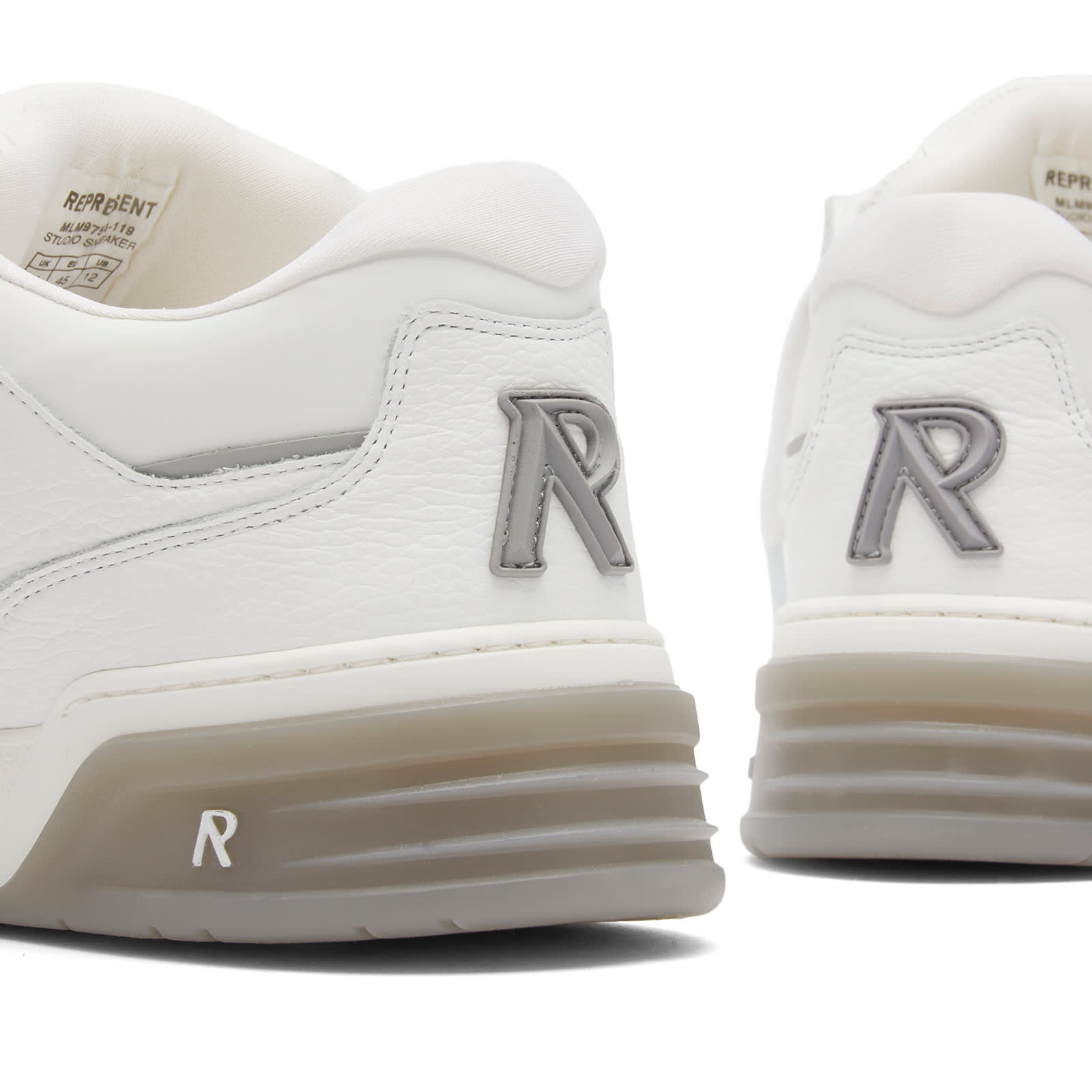 Represent Studio Sneaker White Grey | END. (GB)