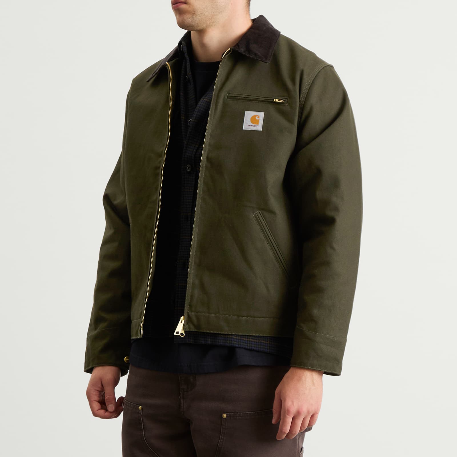 Carhartt WIP Lined Detroit Jacket Olive & Black | END. (DE)