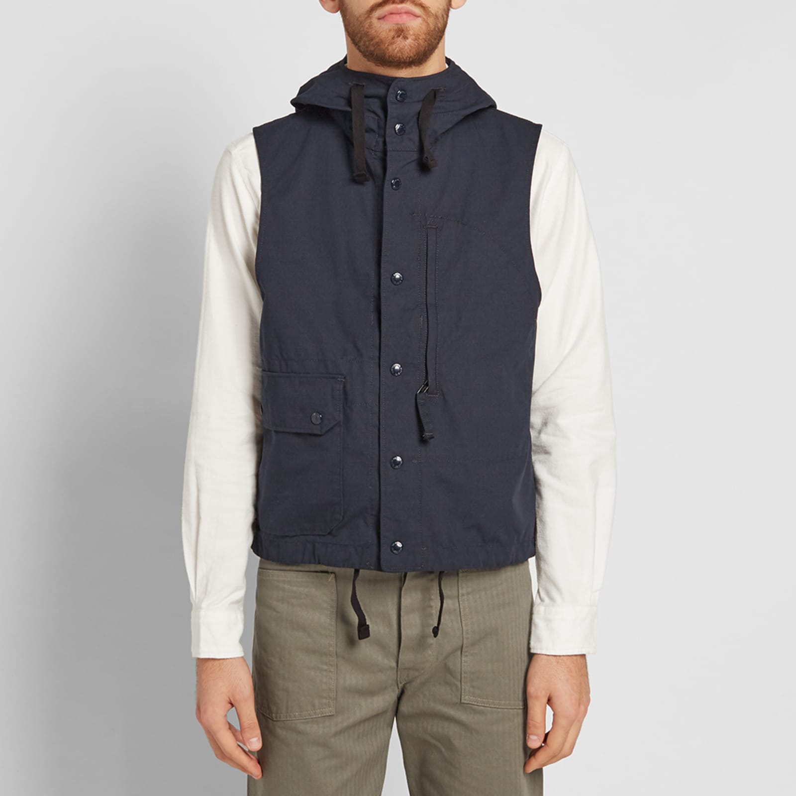 Engineered Garments Field Vest Dark Navy Nyco Ripstop | END.