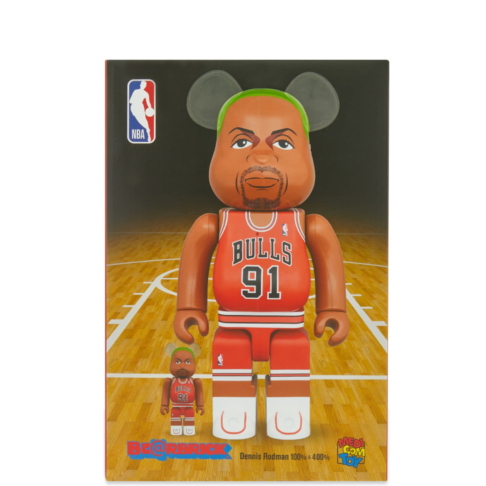 Medicom Dennis Rodman Chicago Bulls Be@rbrick Set Multi 100% & 400% | END.