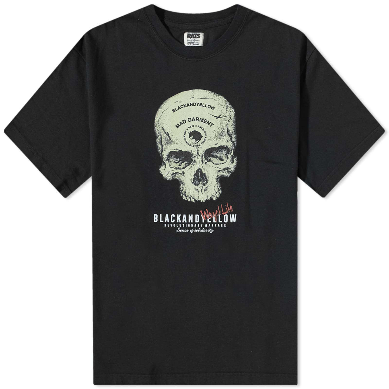 Rats Skull T-Shirt Black | END.