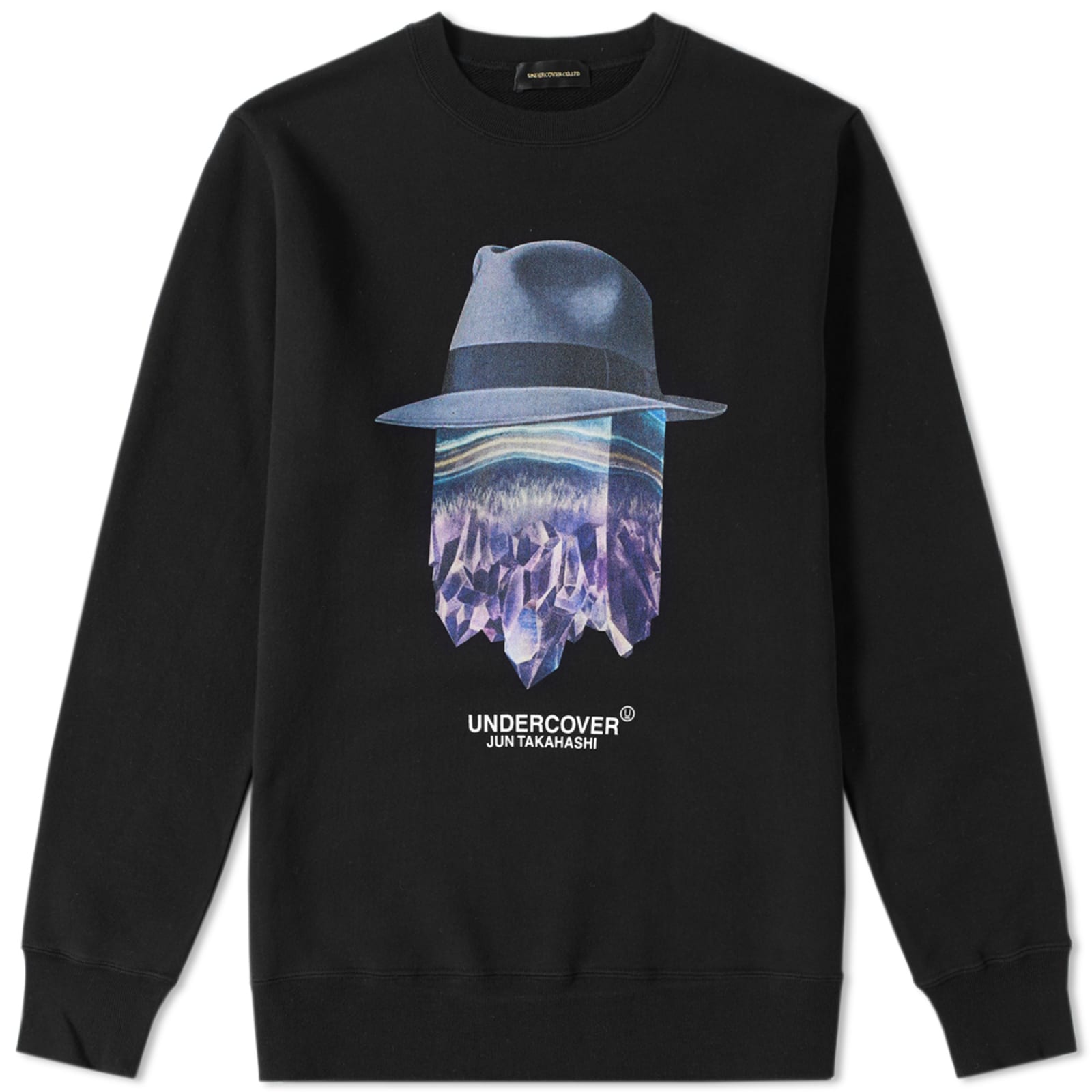 Undercover Crystal Hat Logo Crew Sweat Black | END. (US)
