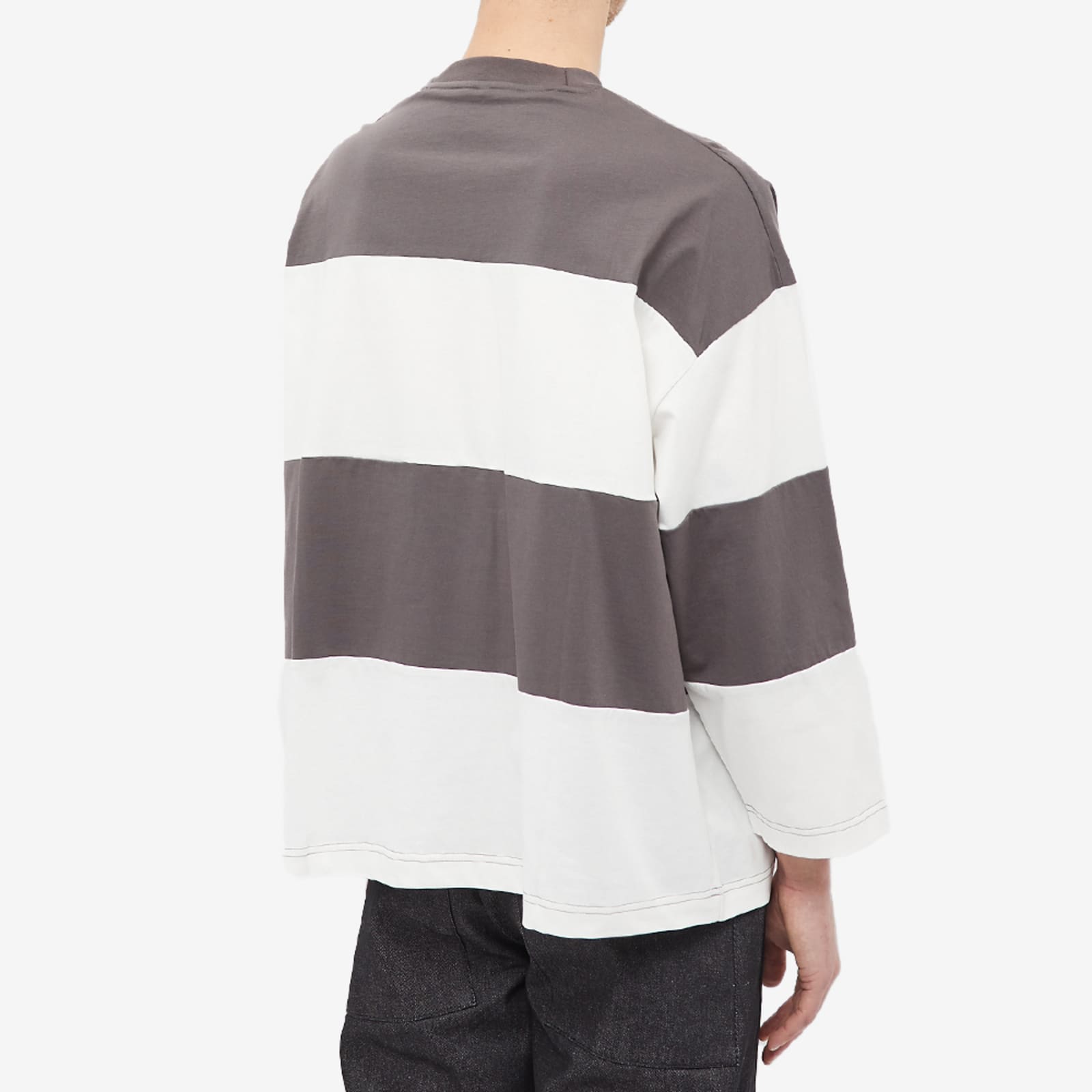 Sunnei Long Sleeve Striped T-Shirt Dark Grey | END. (US)