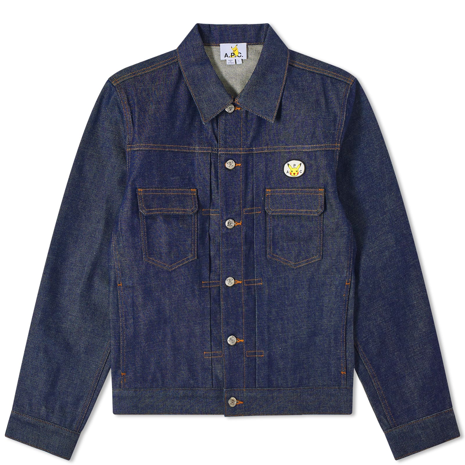 A.P.C. x Pokemon Denim Jacket Indigo | END. (GB)