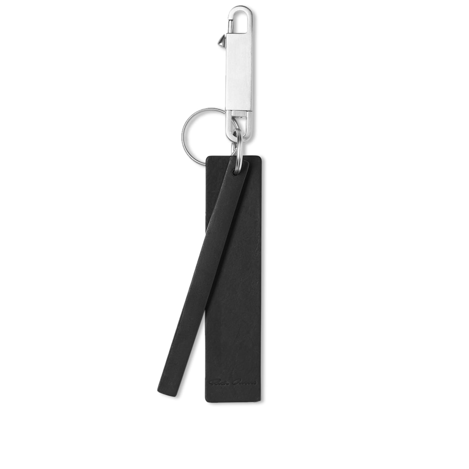 Rick Owens Eel Stamped Leather Keychain Black | END. (US)
