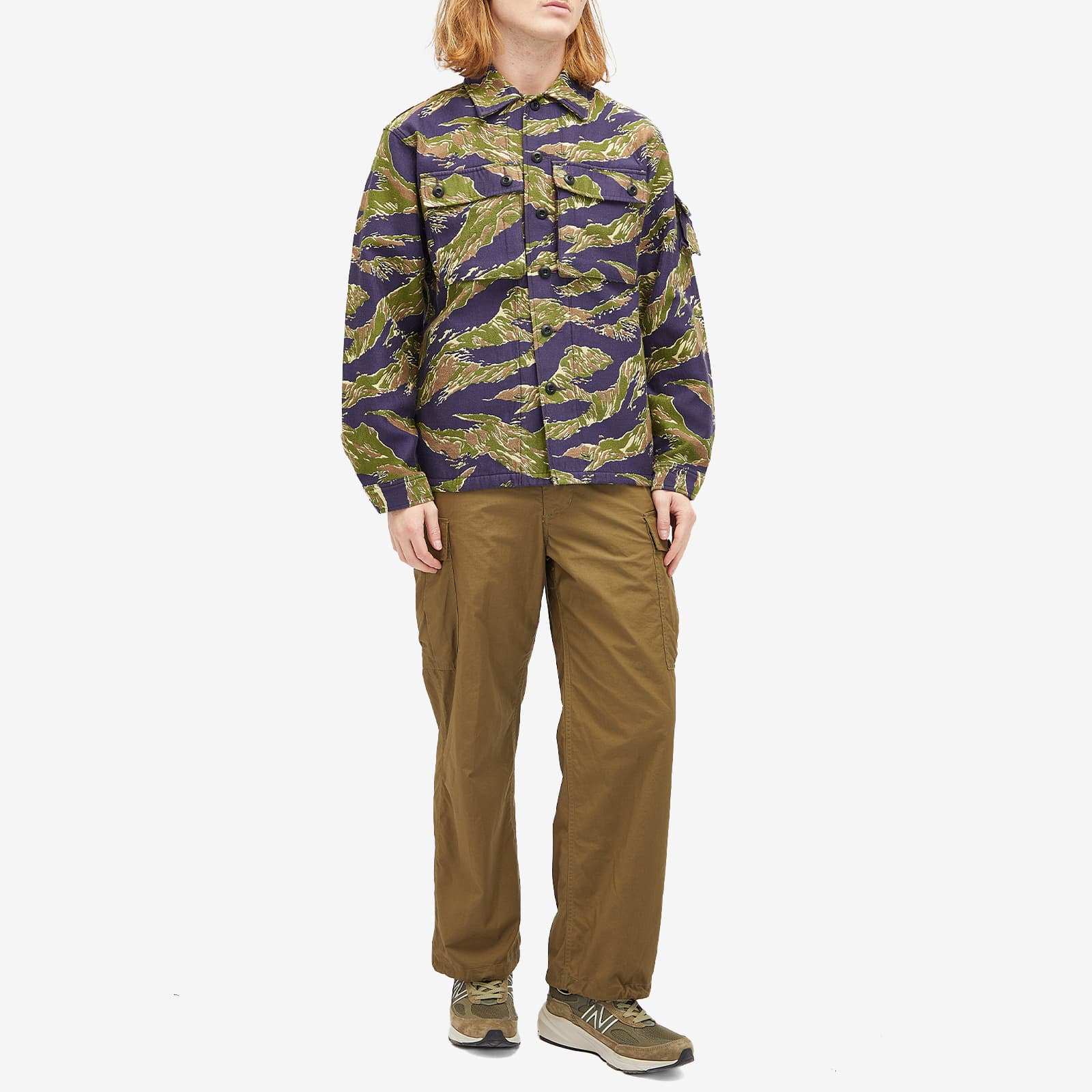 Beams Plus MIL Tiger Camo Shirt Jacket Tiger Stripe | END. (GB)