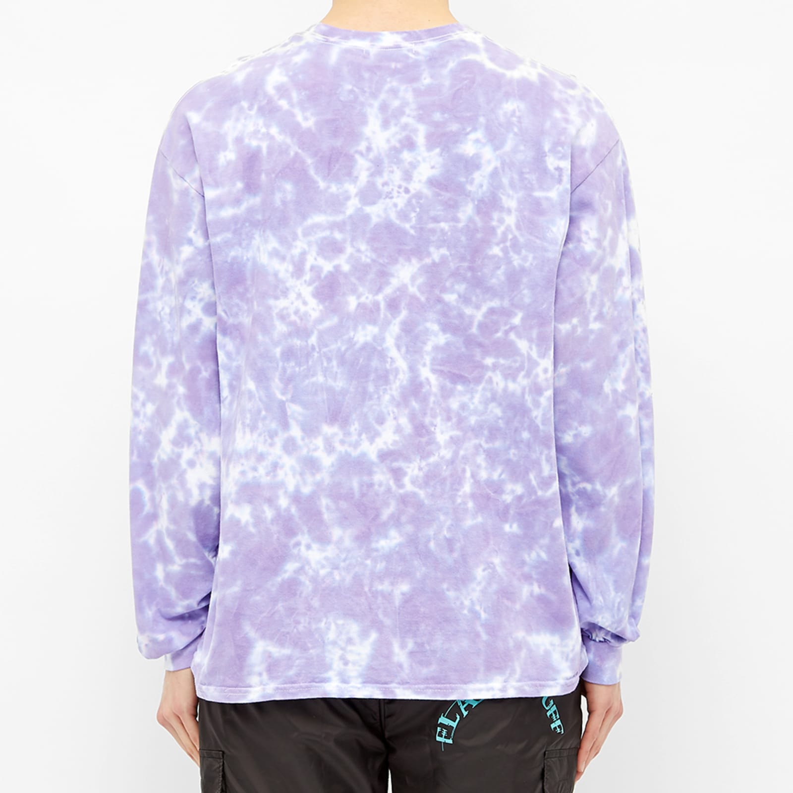 FLAGSTUFF Tie Dye Fade Away Long Sleeve T-Shirt Tie Dye Purple | END. (US)