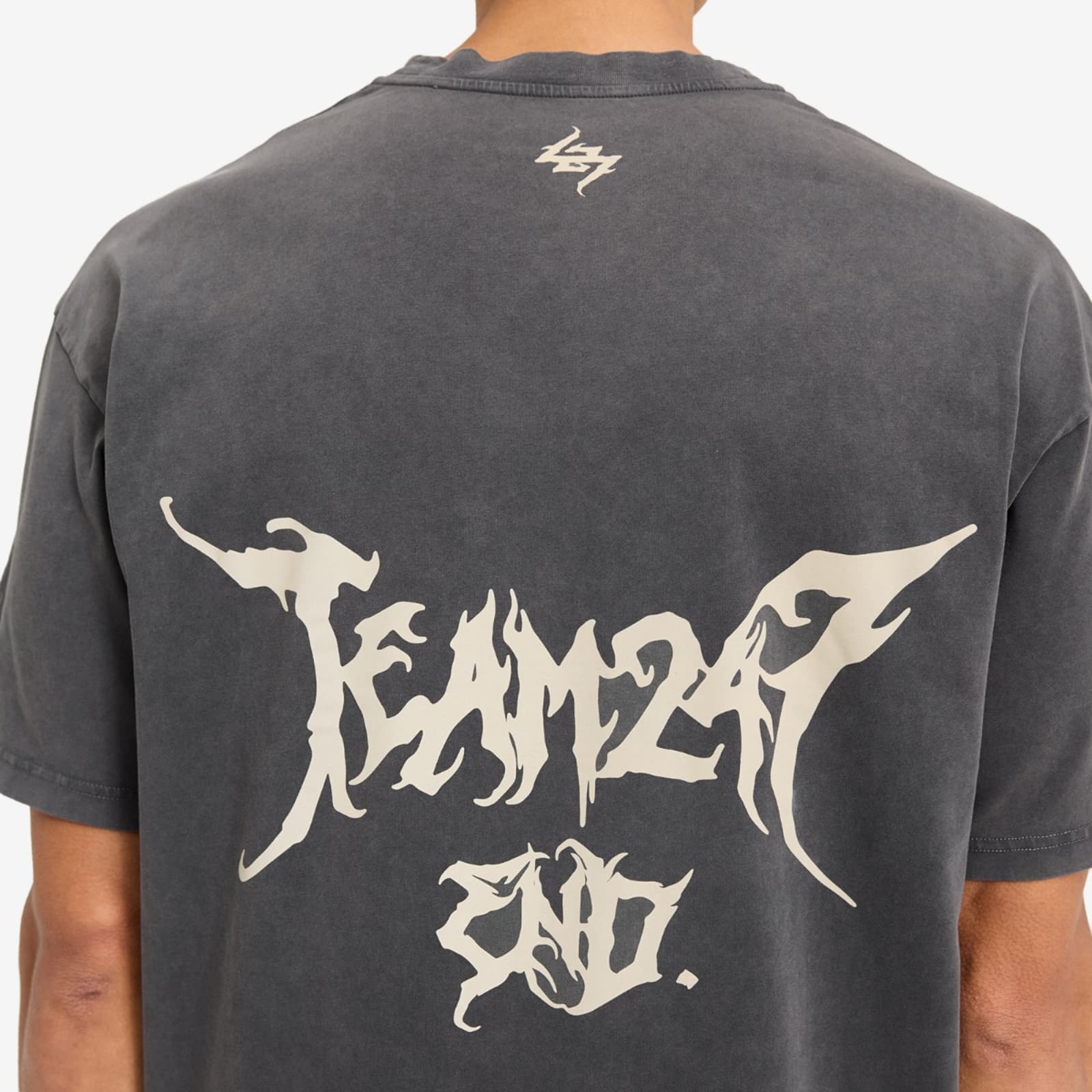 END. x Represent 247 Oversized T-Shirt Washed Grey | END. (US)